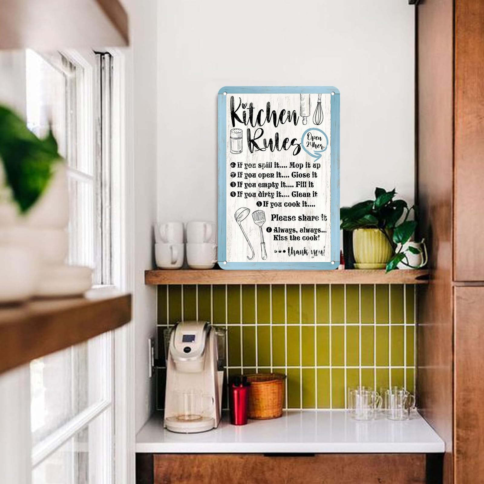 Open Retro Kitchen Signs