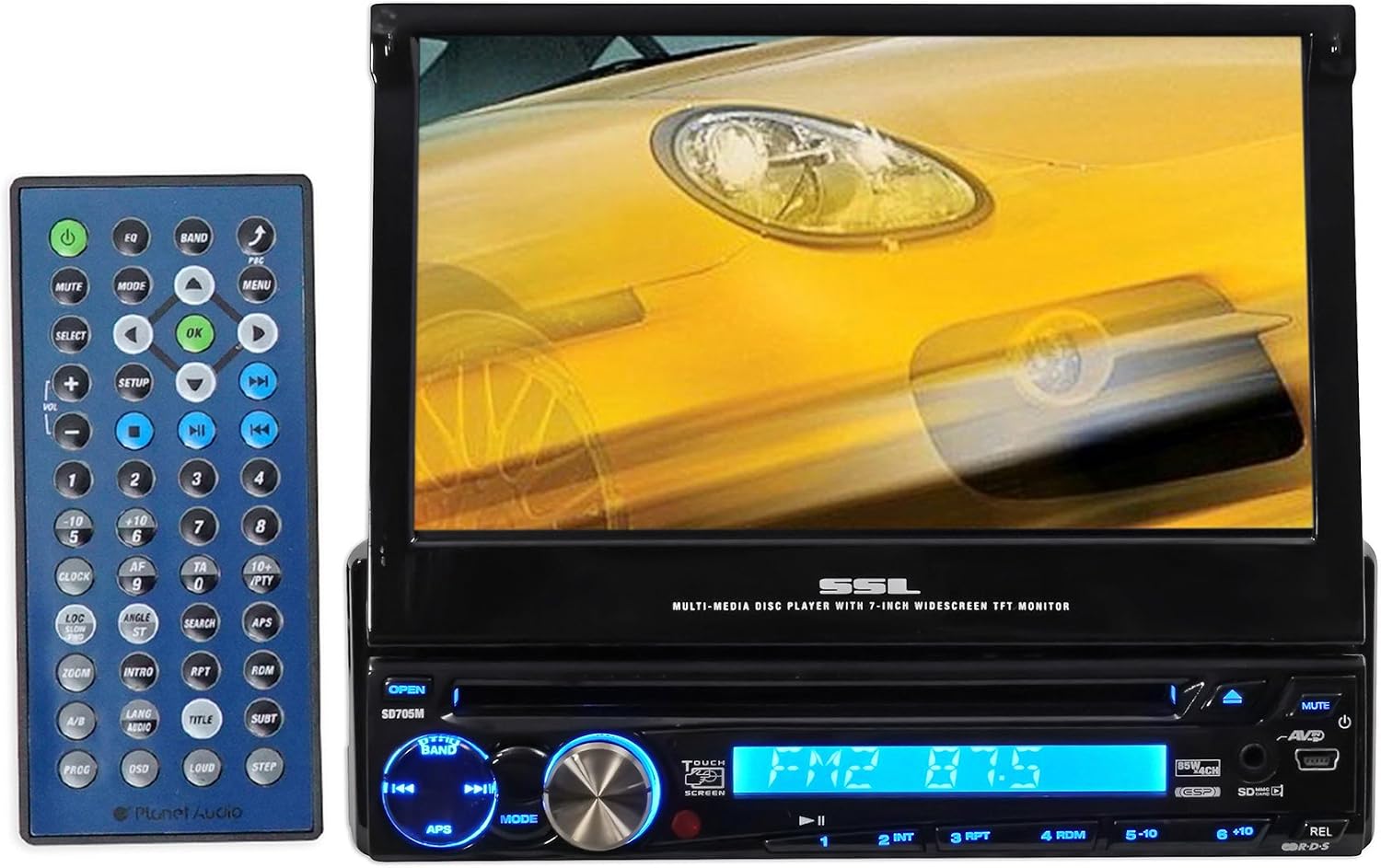 Amazon.com: SSL SD705M In-Dash Multi-Media Receiver 7" Flip-Out ...