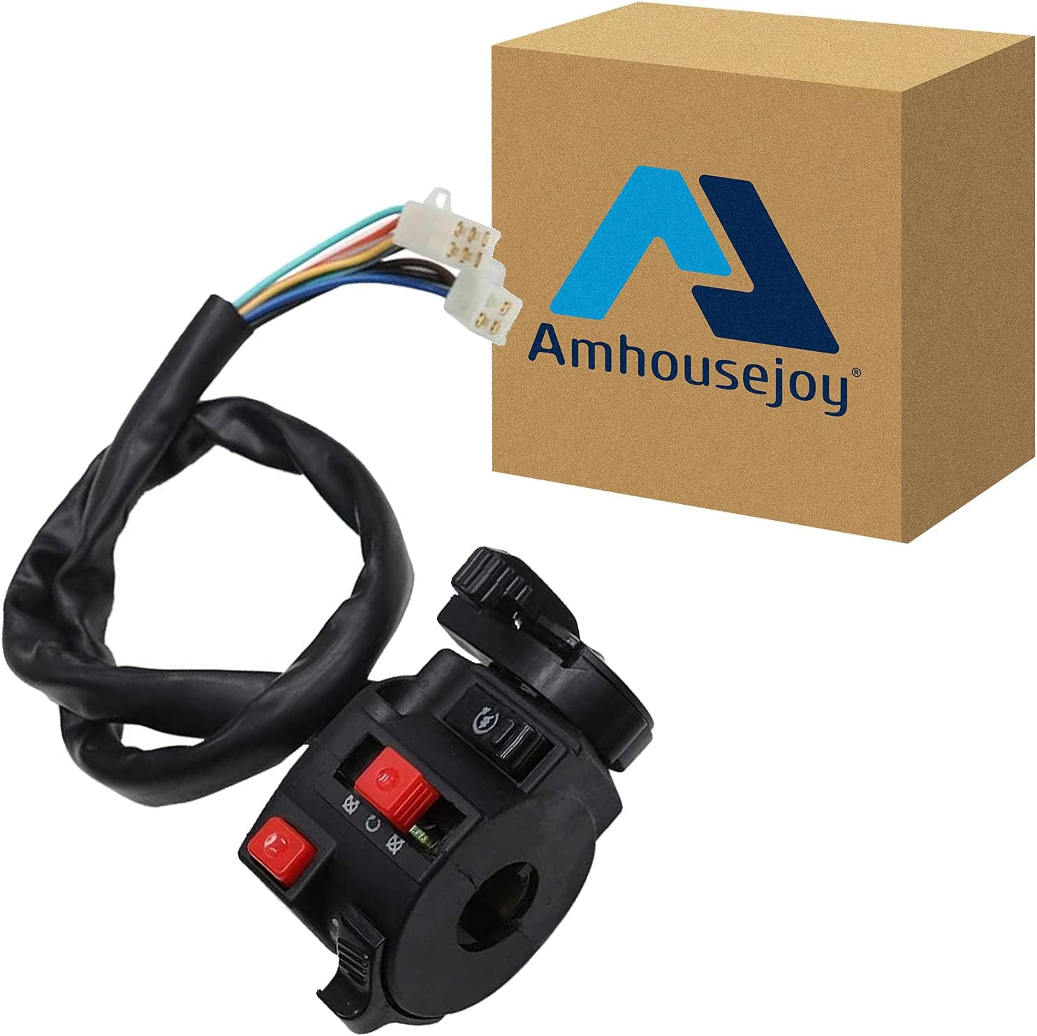 5 Function 9 Wire Chinese ATV Left Side Control Switch Assembly Kill ...