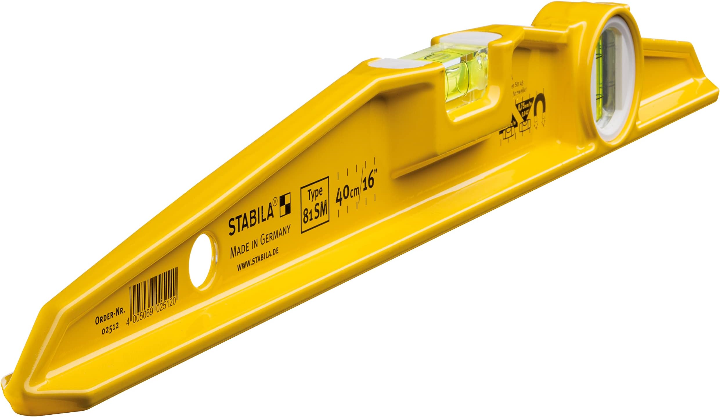 STABILA Wasserwaage Type 81 S, 100 cm, robustes Alu-Druckgussprofil, 1 ...