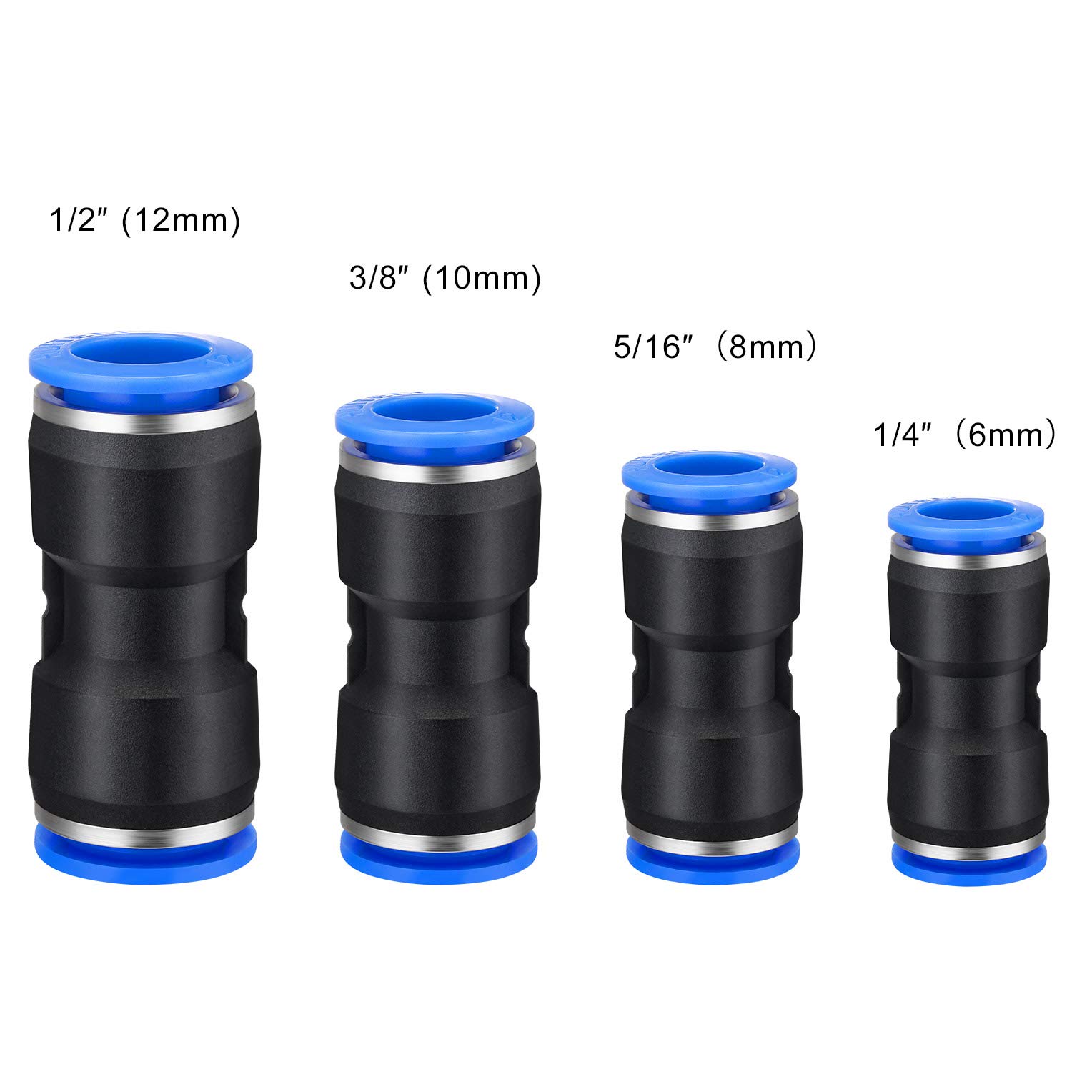 Snapklik.com : 40 Pieces Straight Push Connectors, Push To Connect ...