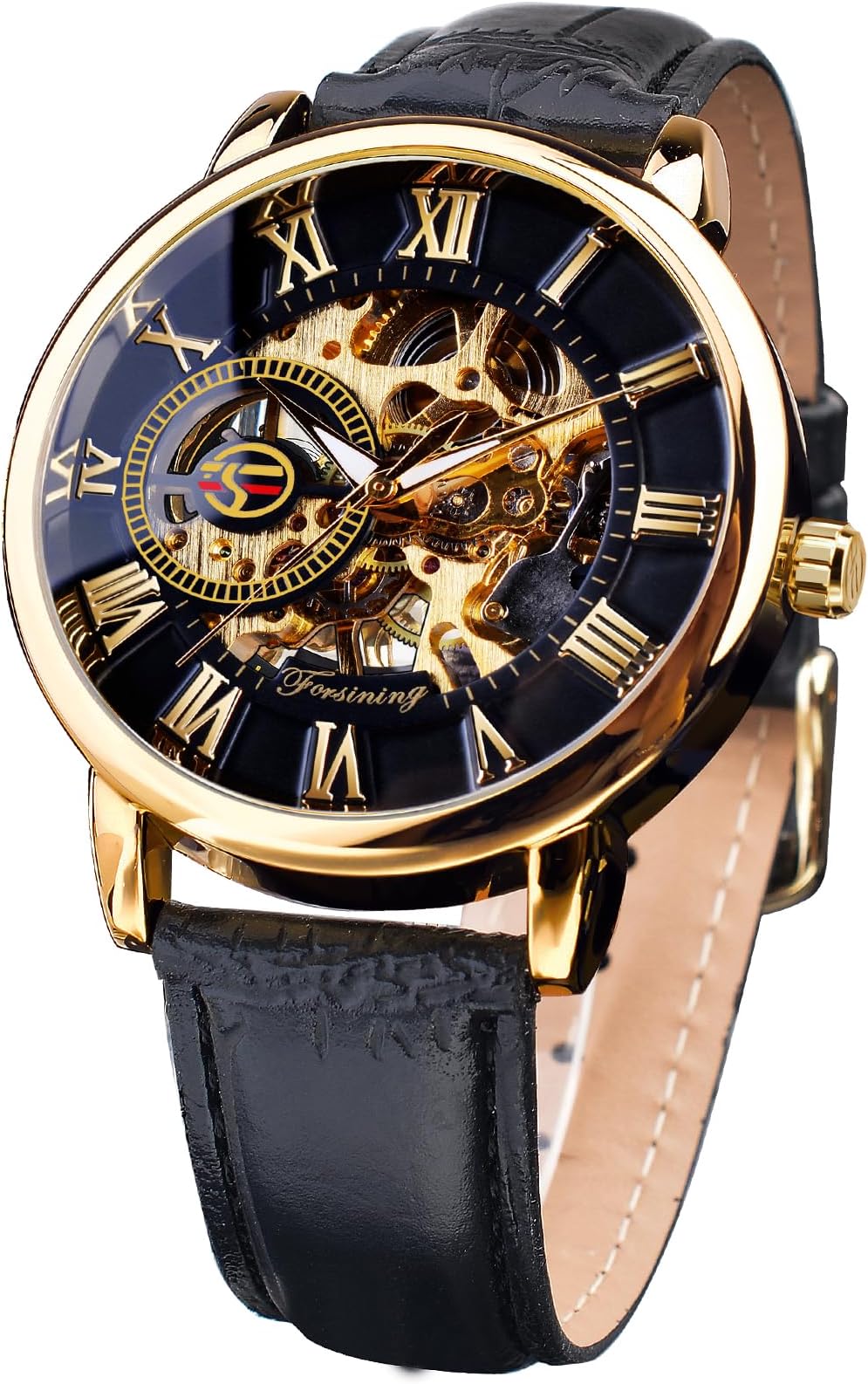 Buy Forsining Royal Roman Number Men Watch Top Brand Luxury Skeleton ...