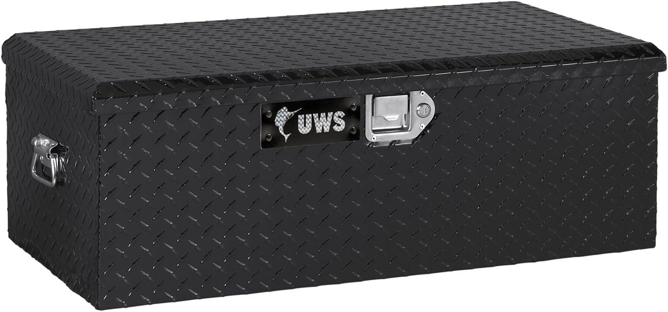 Amazon.com: UWS FOOT-LOCKER-BLK Black Foot Locker Chest with End Pull ...