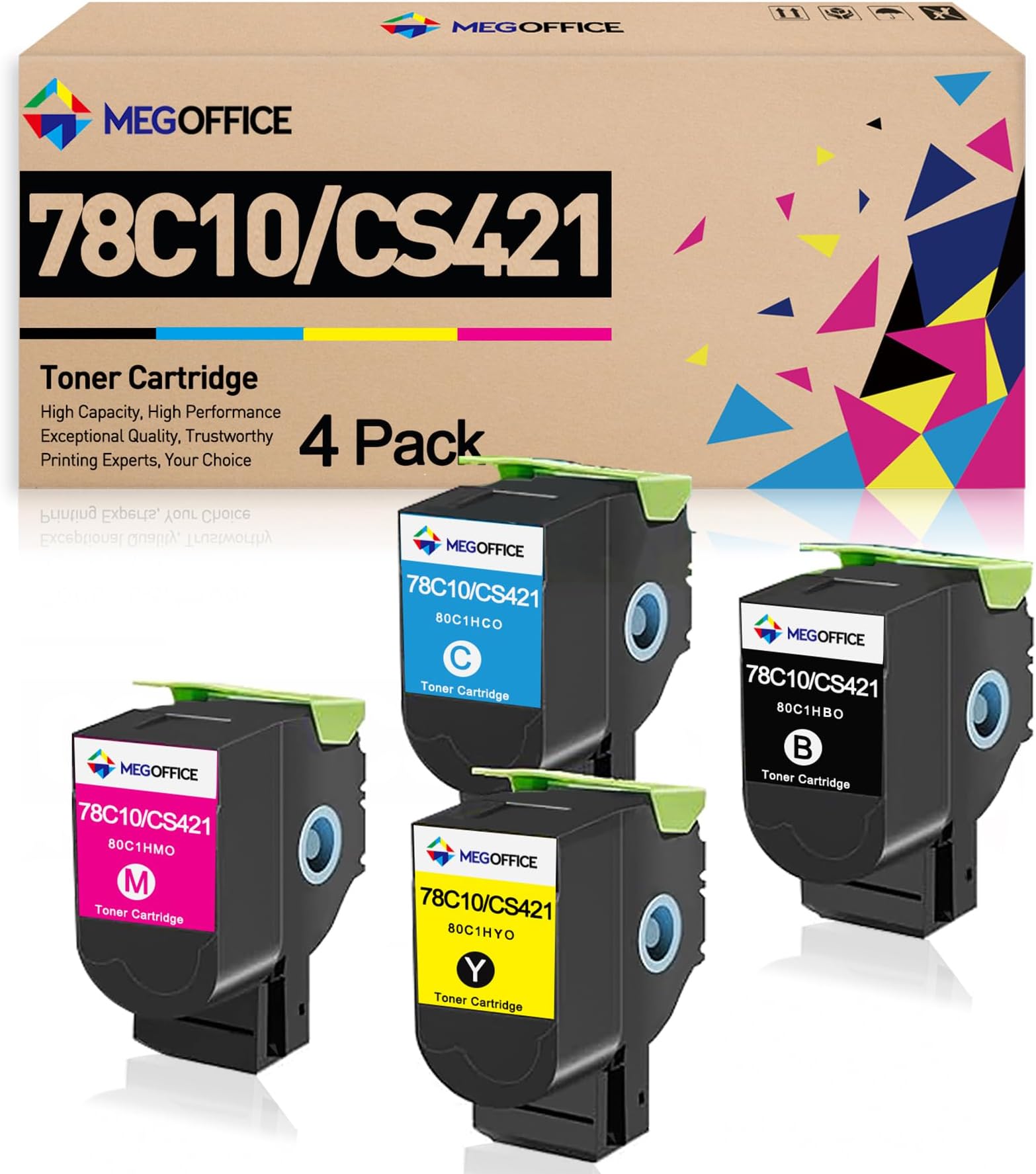 Amazon.com: MEGOFFICE Compatible Toner Cartridge for Lexmark 78C10K0 ...