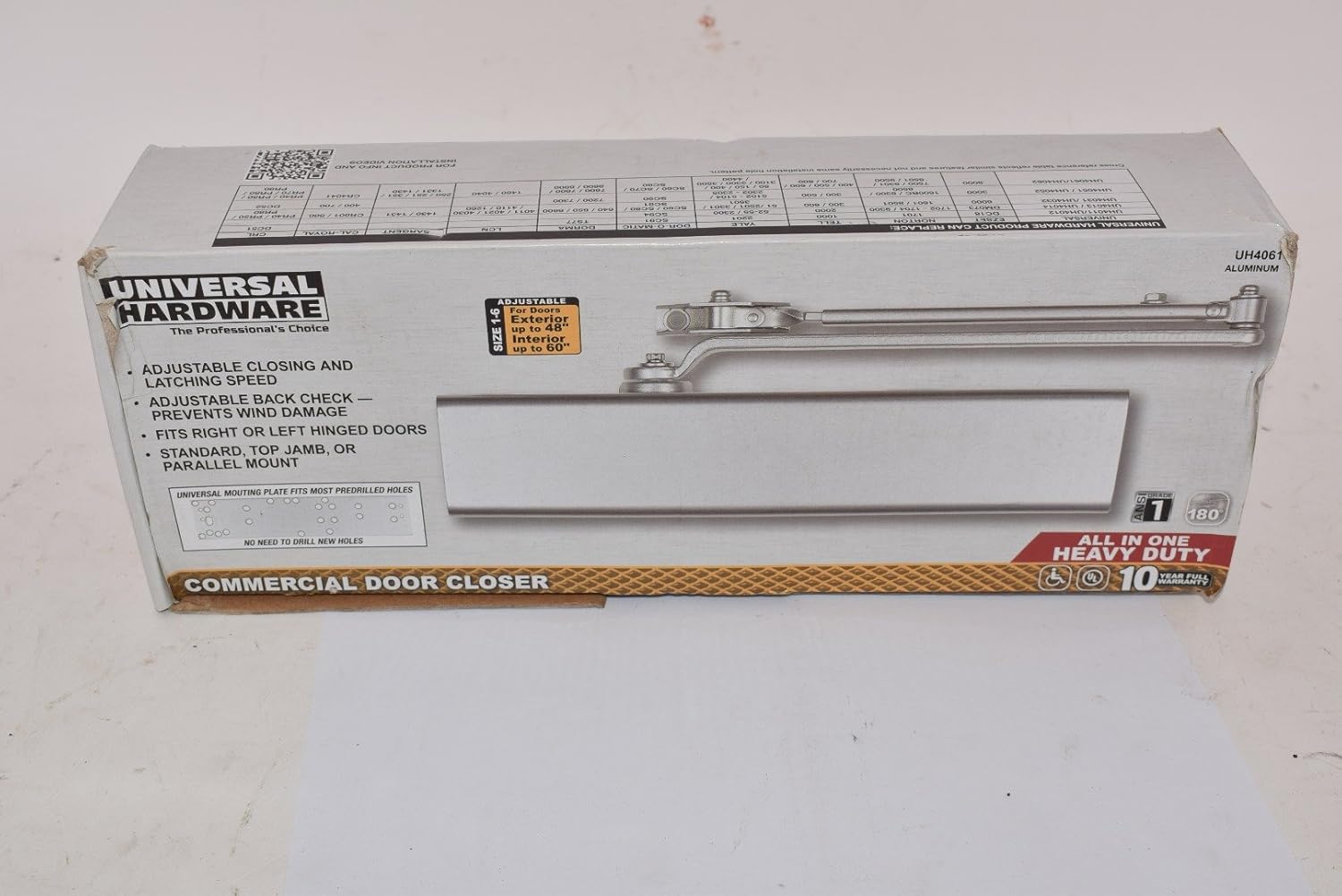 Universal Hardware UH4061 Heavy-Duty All-in-One Aluminum Commercial ...