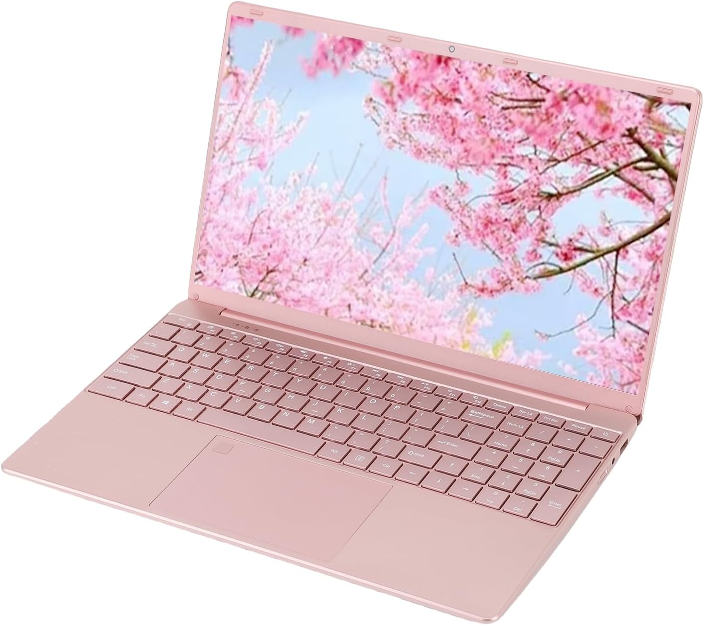 Luocute de 15,6 Polegadas Laptop Rosa, Mini Laptop Quad Core N5095 ...