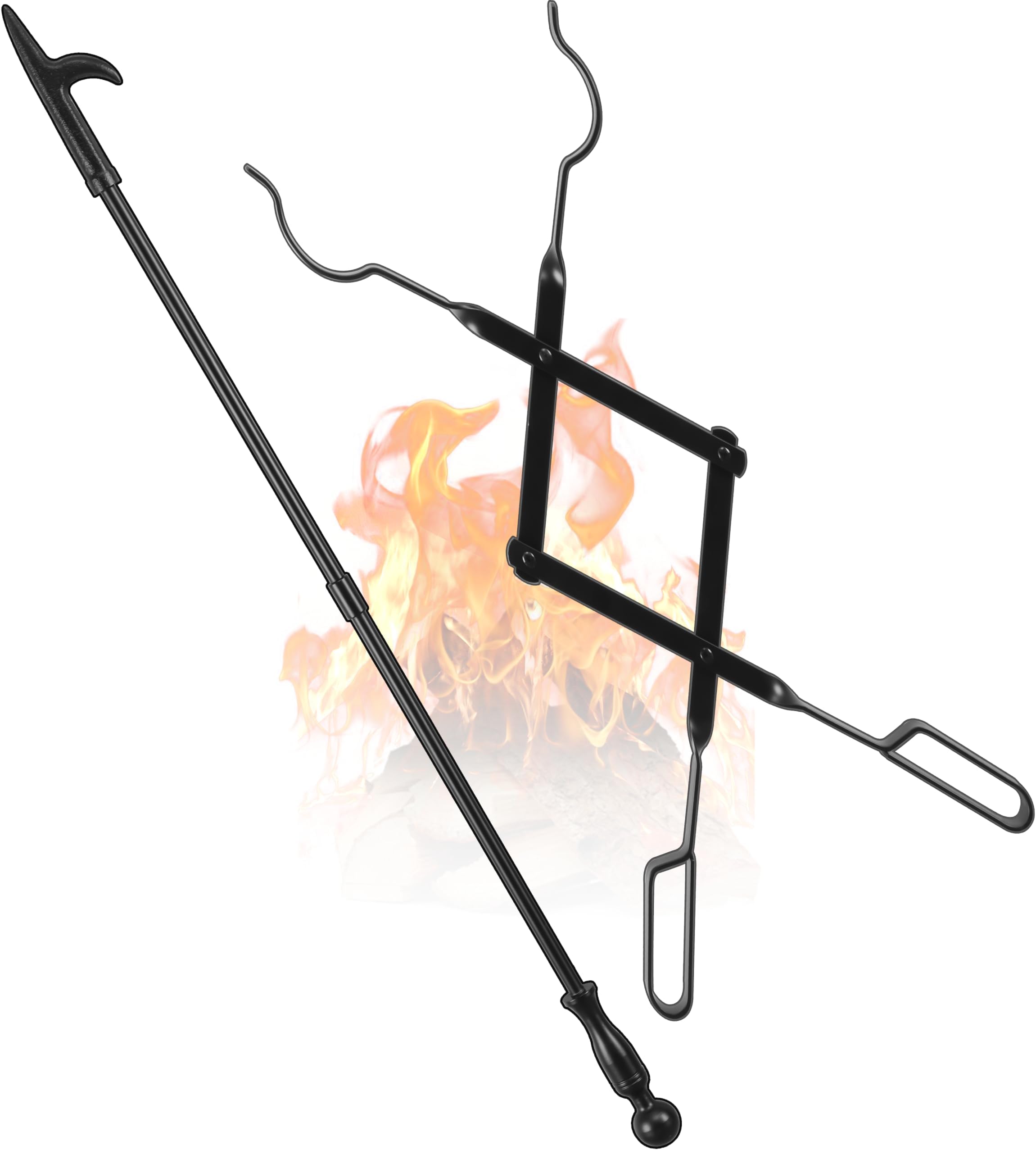 Amazon.com: FEED GARDEN 32 Inch Fireplace Poker and 26 Inch Fireplace ...