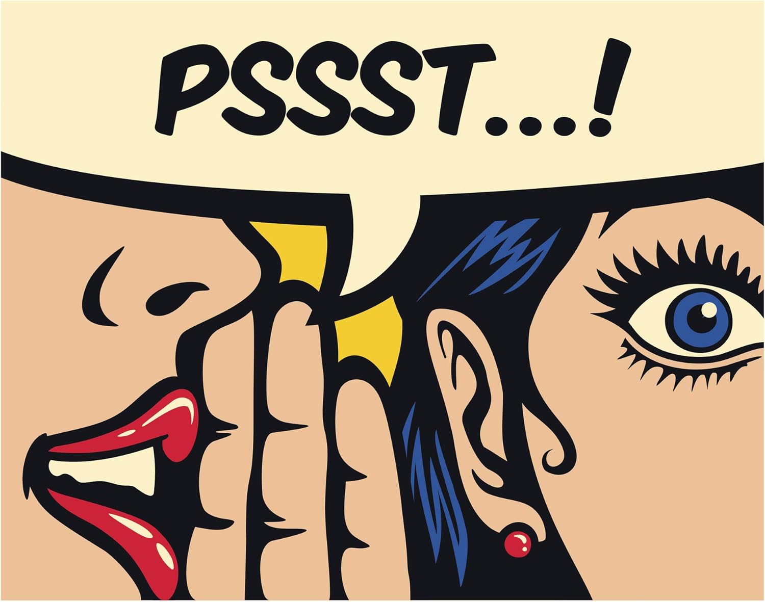 Amazon.com - Psst Whisper Secret Comic Book Character Cartoon Vinyl ...