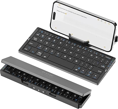 SIKAI CASE Foldable Bluetooth Keyboard with Stand for iphone, iPad ...