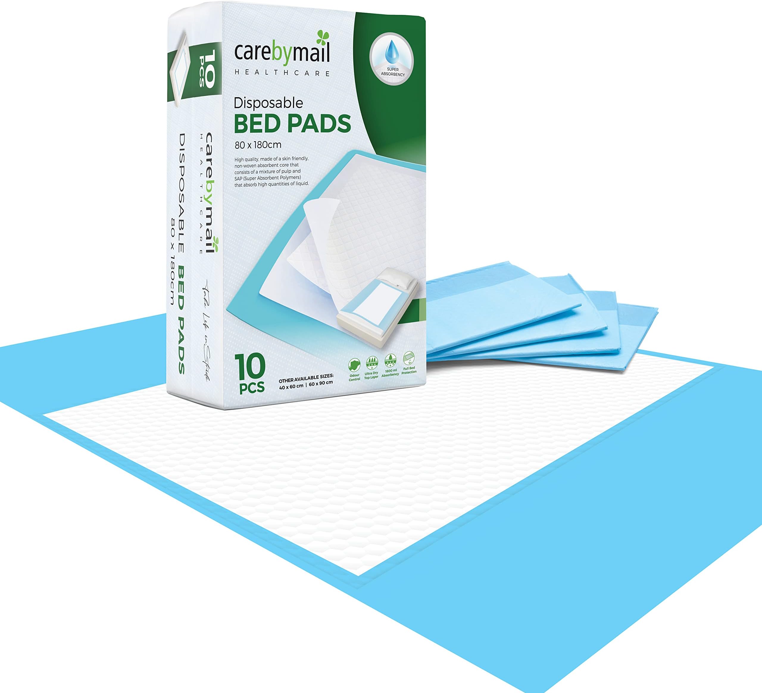 Vivactive Bed Pads with Tucks 180x90cm 10 Pack : Amazon.co.uk: Health ...
