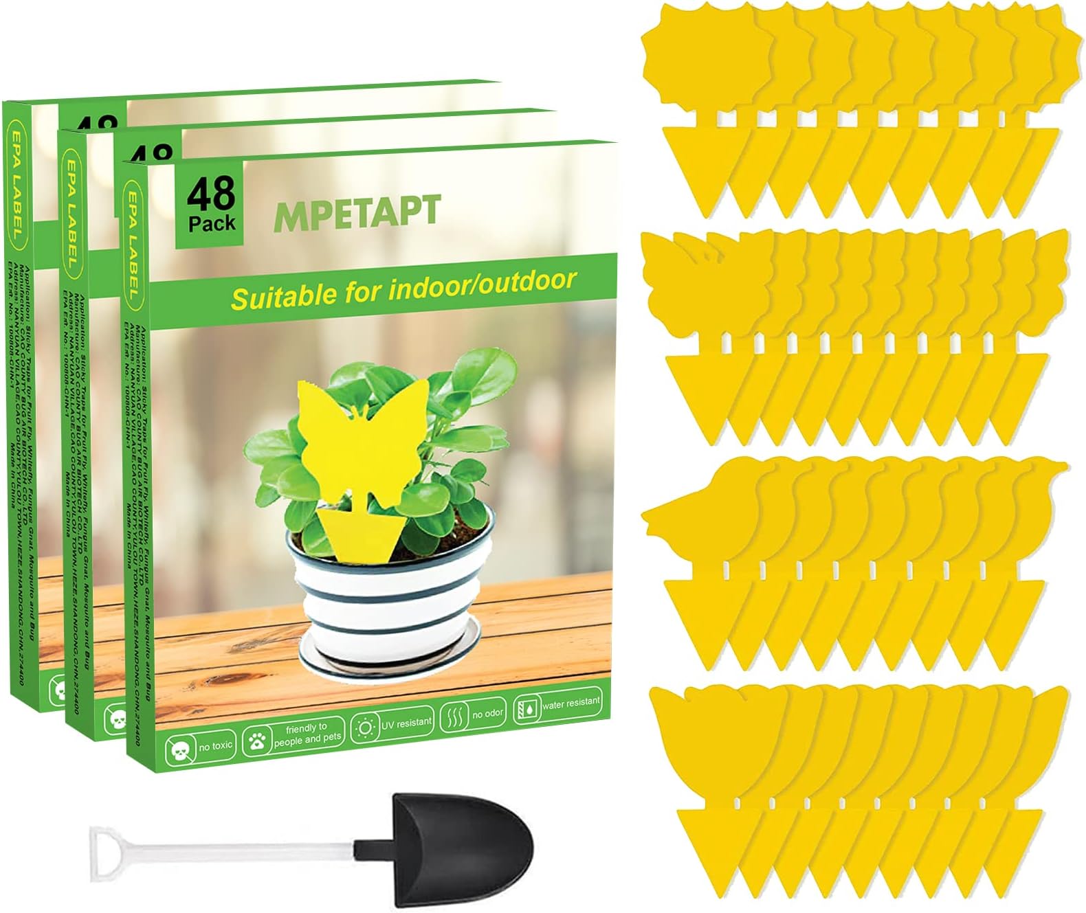 Amazon.com : Fruit Fly Traps Fungus Gnat Traps Yellow Sticky Bug Traps ...