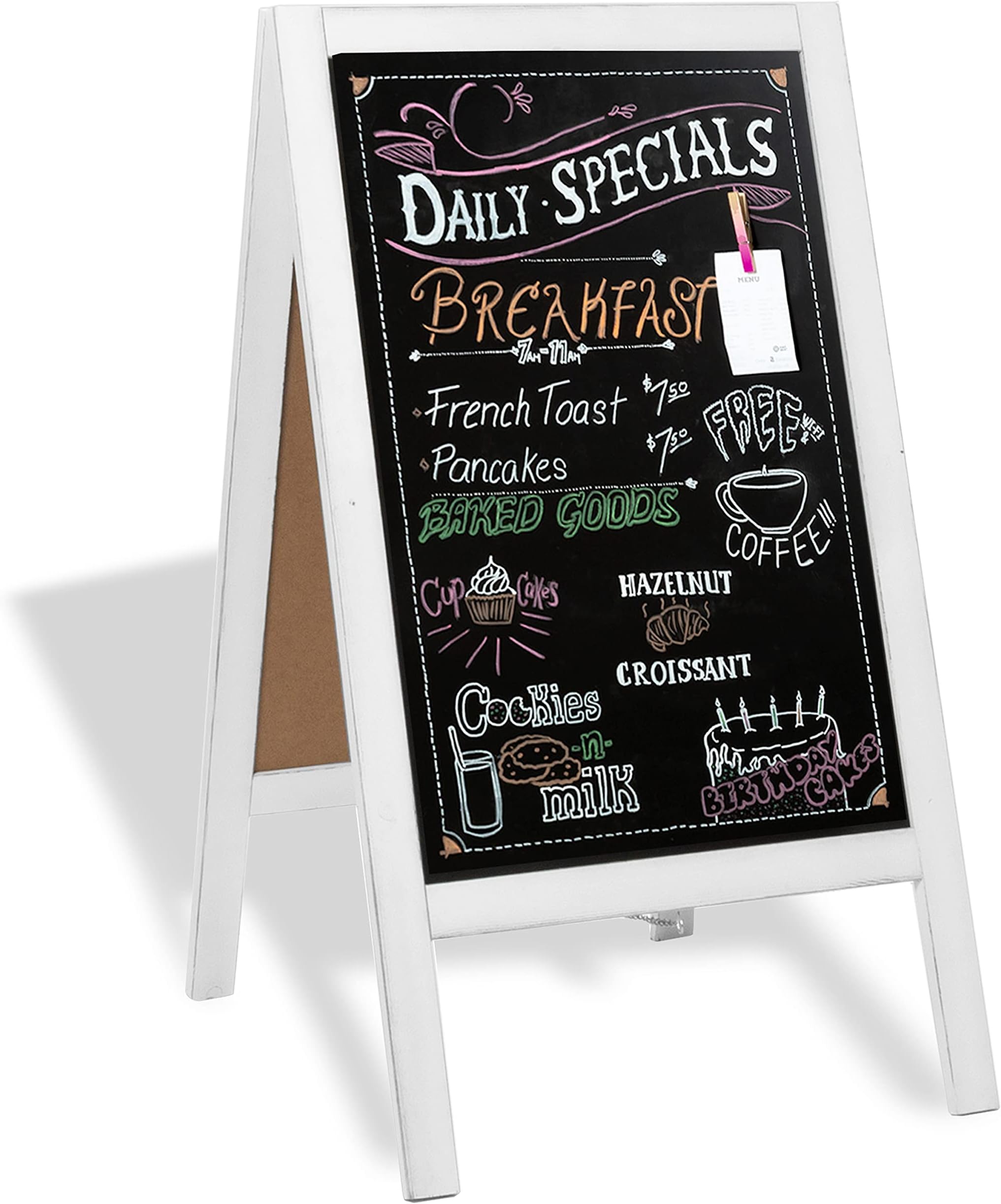 Amazon.com : Ilyapa A-Frame Chalkboard Sidewalk Sign - 20x30 inches ...