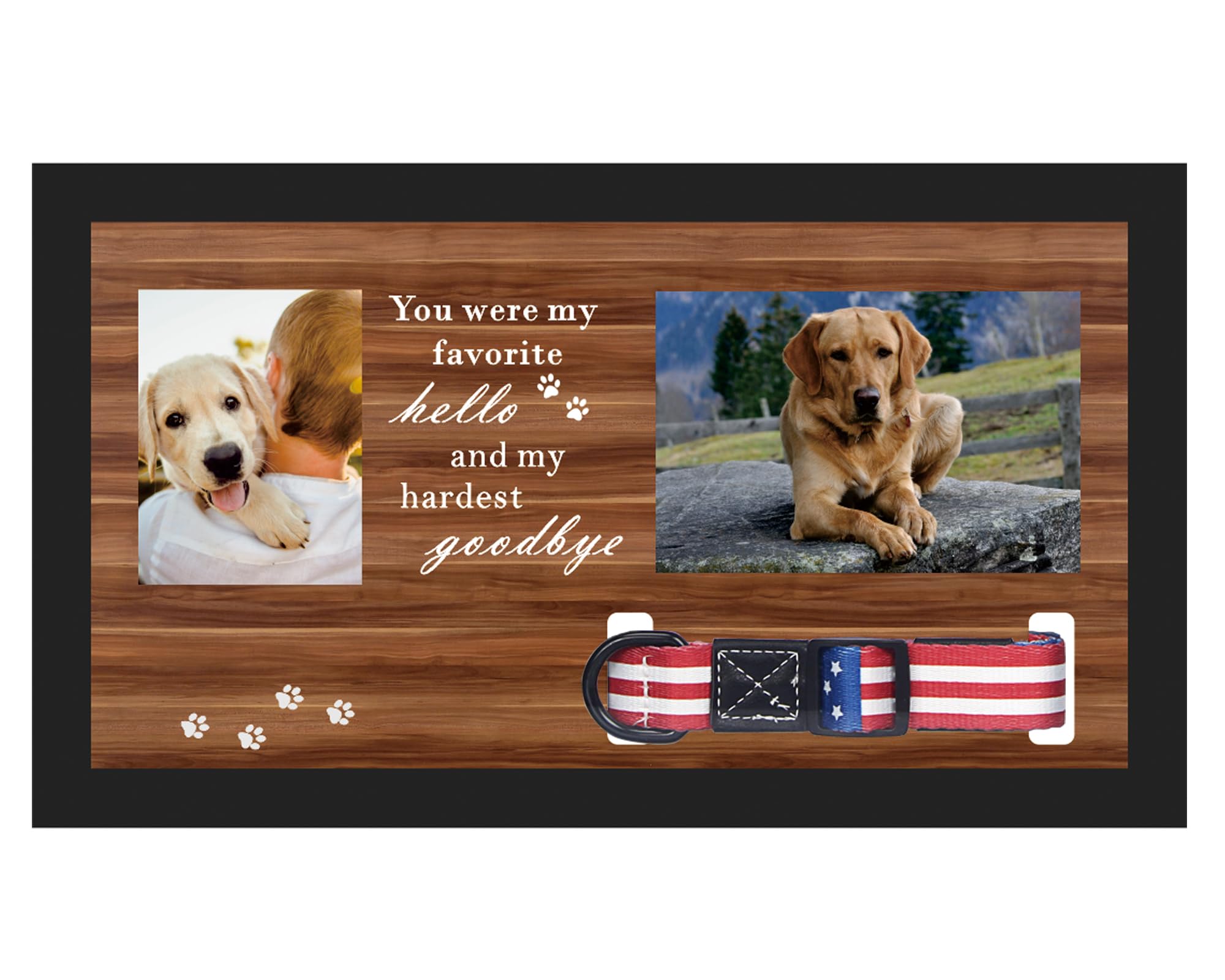 Amazon.com: RUIAN Dog Memorial Gifts for Loss of Dog-Pet Collar Frame ...