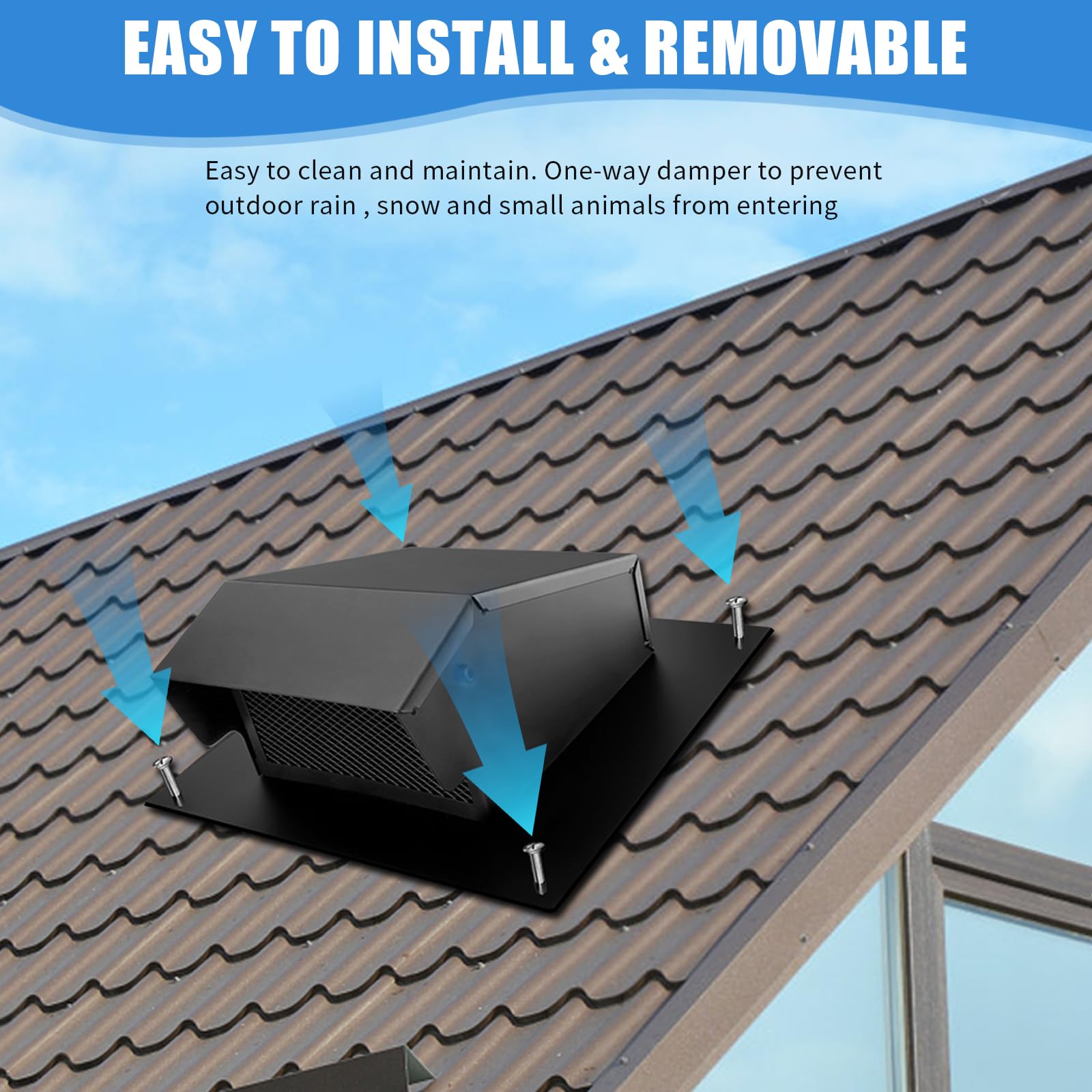 Magnetic Vent Covers For Ceiling 6 In. Roof Vent | Shop Dryer Roof ...