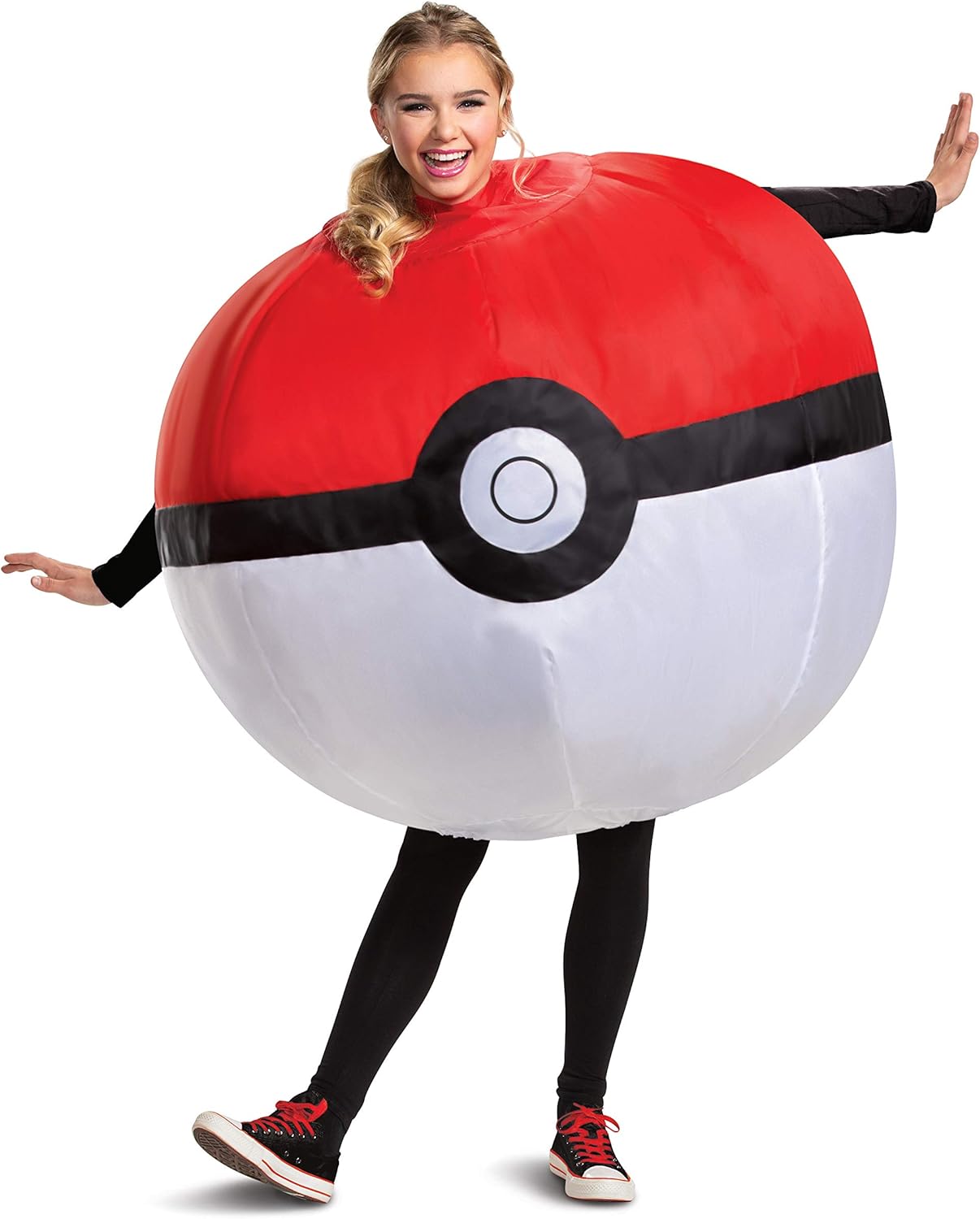 Amazon.com: Disguise Pokemon Poke Costume, Red & White, Adult Size ...