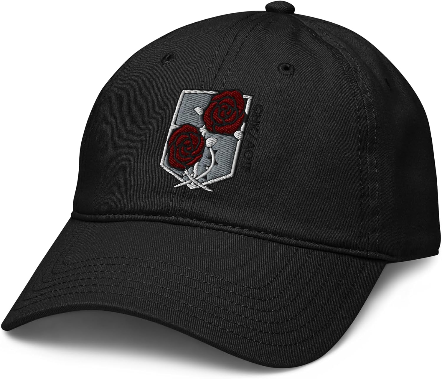 Anime Embroidered Garrison Rose Shield Adjustable Baseball Hat at ...