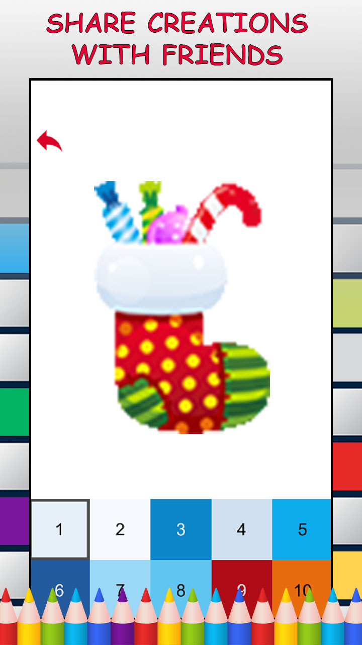 Christmas Presents and Decorations Color by Number - FREE Pixel Art ...