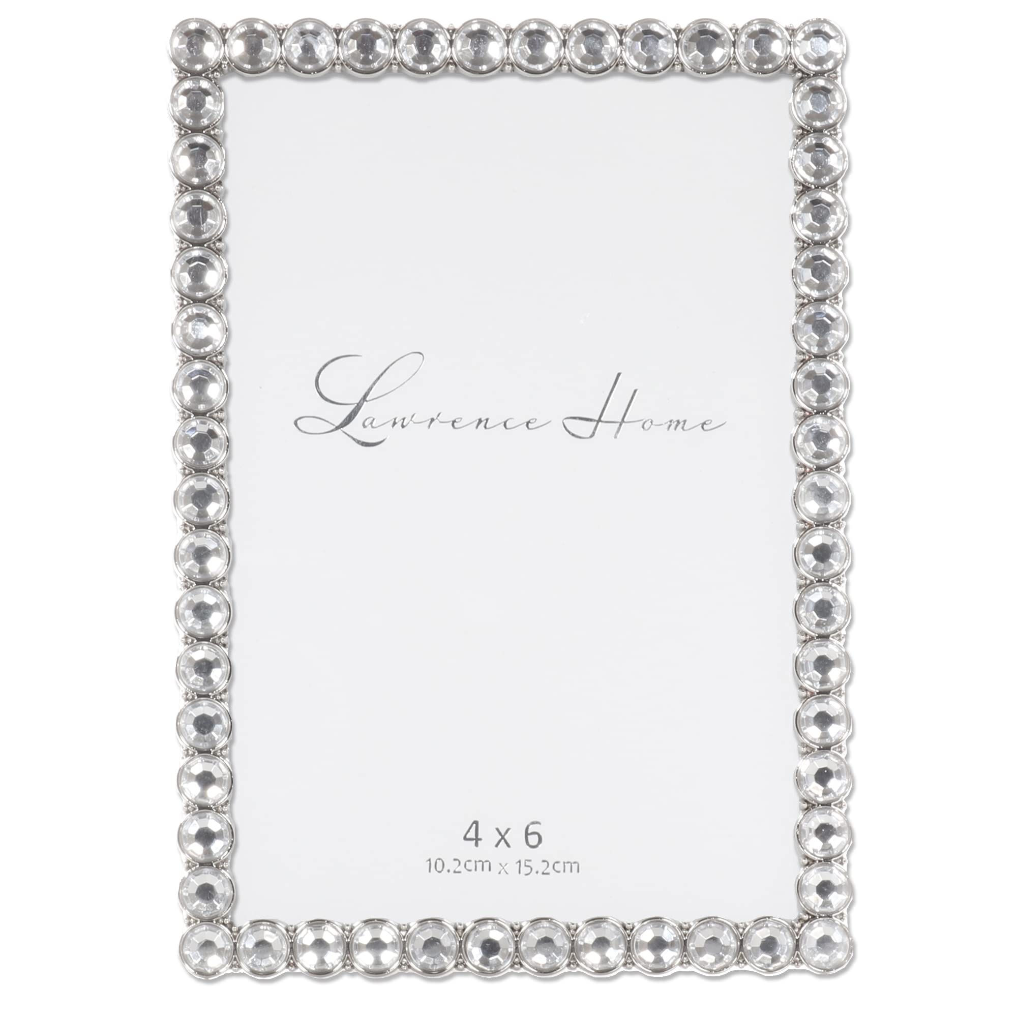 Amazon.com: 4x6 Silver Metal Sparkle Frame - Clear Brilliance