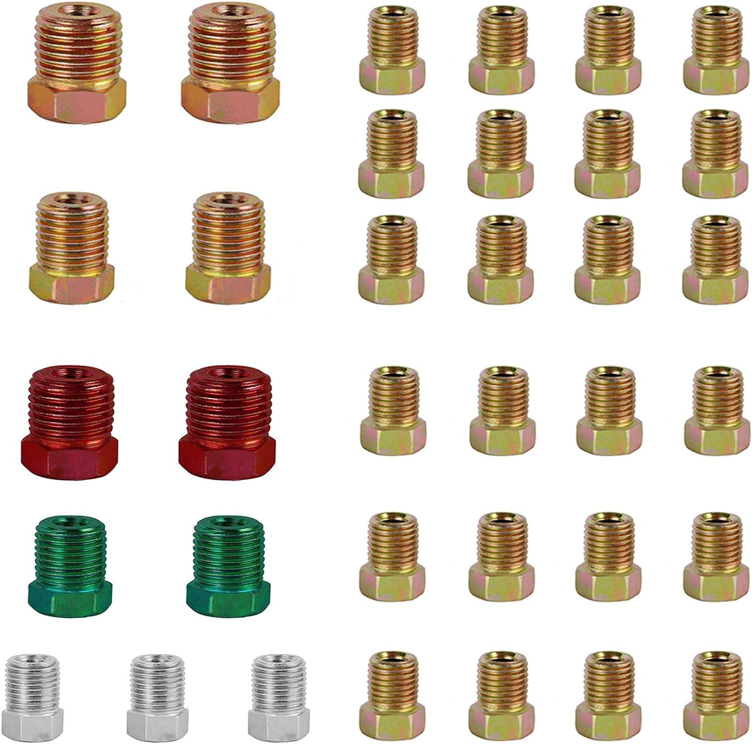 Amazon.com: The Stop Shop SAE Brake Line Fitting Kit for Inverted ...