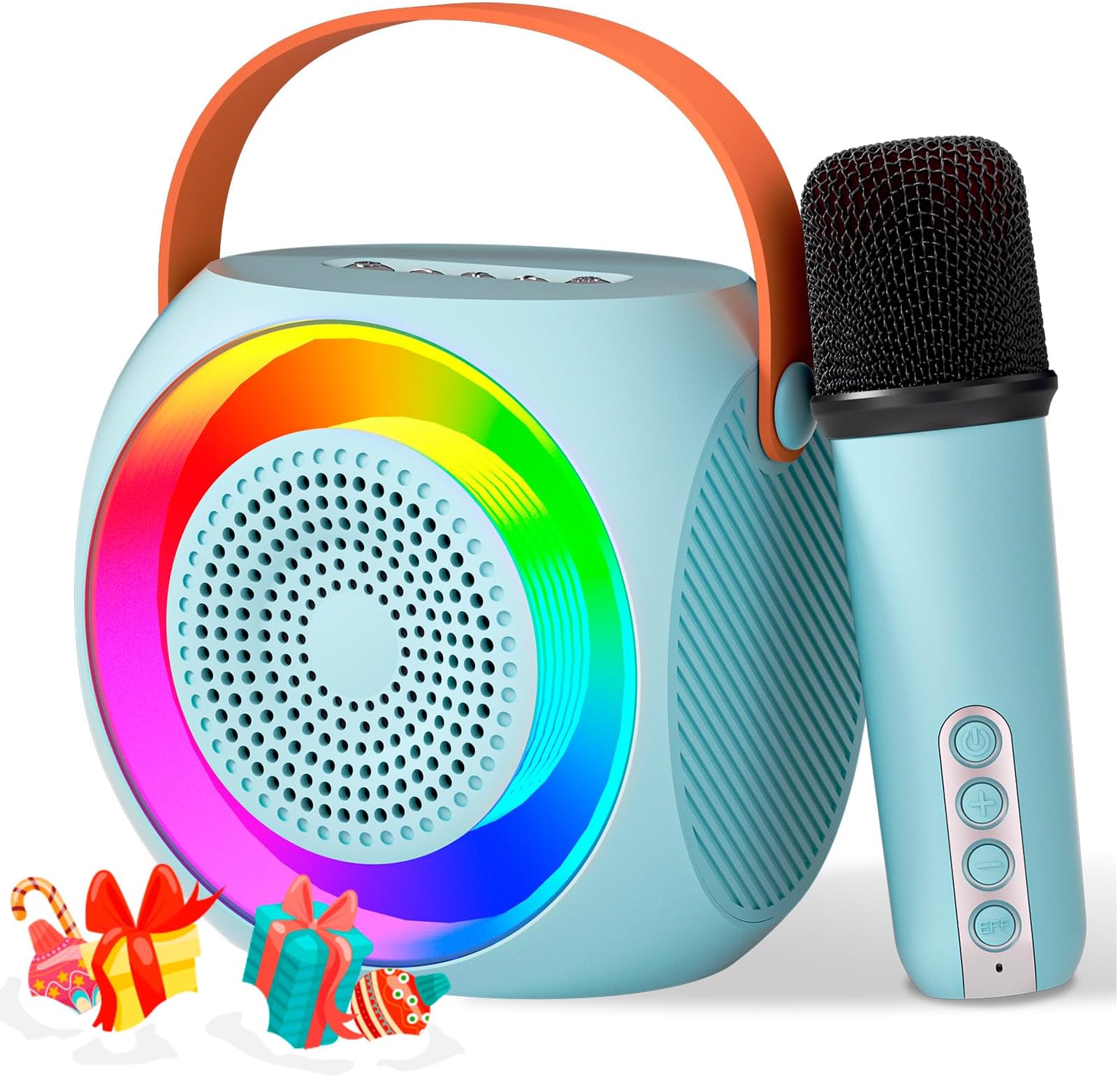 Amazon.com: SUDOTACK Mini Karaoke Machine for Kids, Portable Bluetooth ...