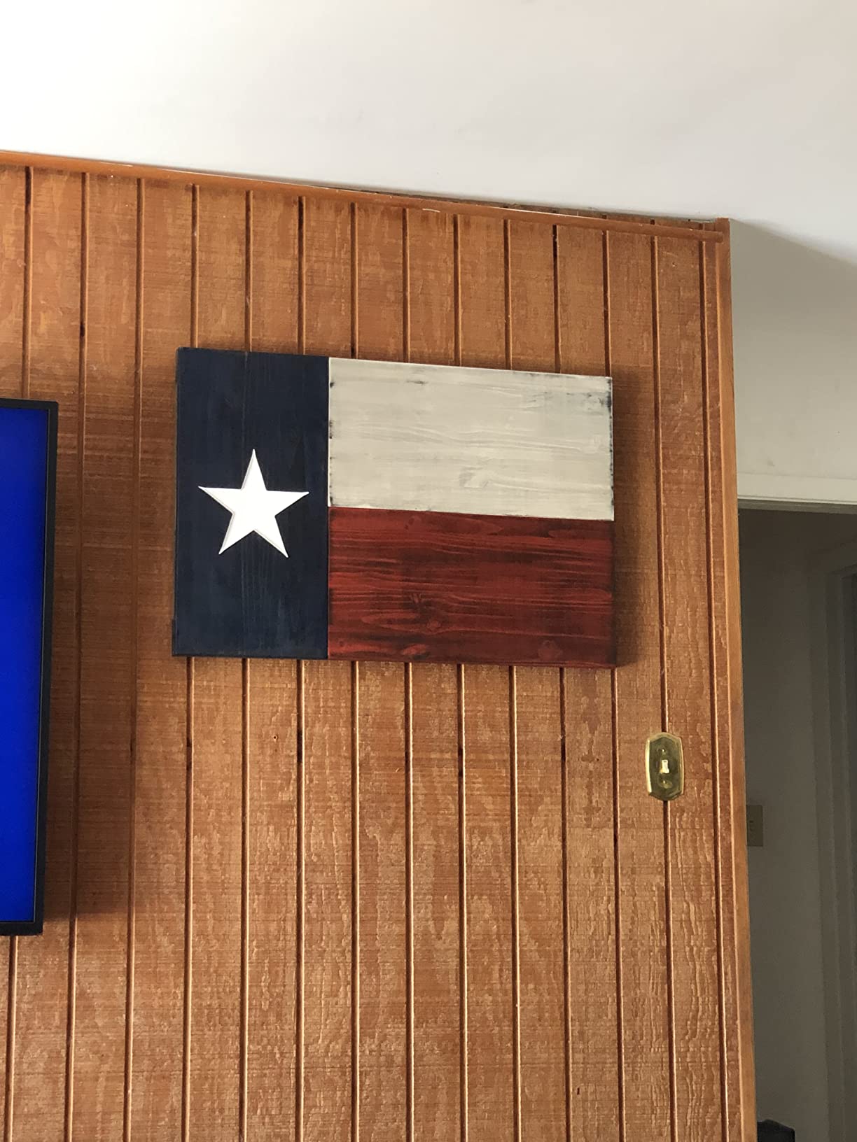 Amazon.com: Texas Wooden Flag, Wooden Texas Flag Wall Decor, Texas ...