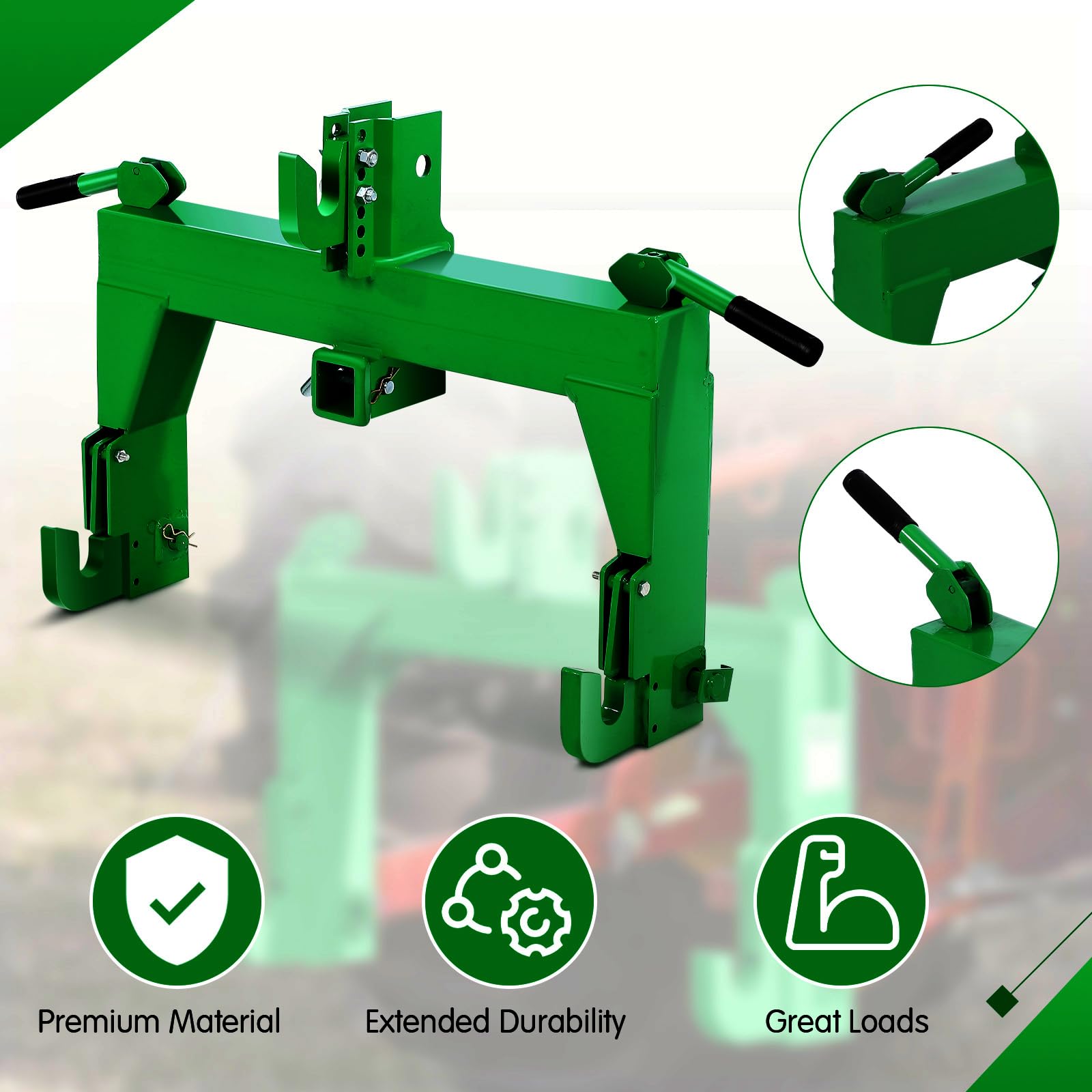 Snapklik.com : GARVEE 3 Point Quick Hitch Adaptor To Category 1 And 2 ...