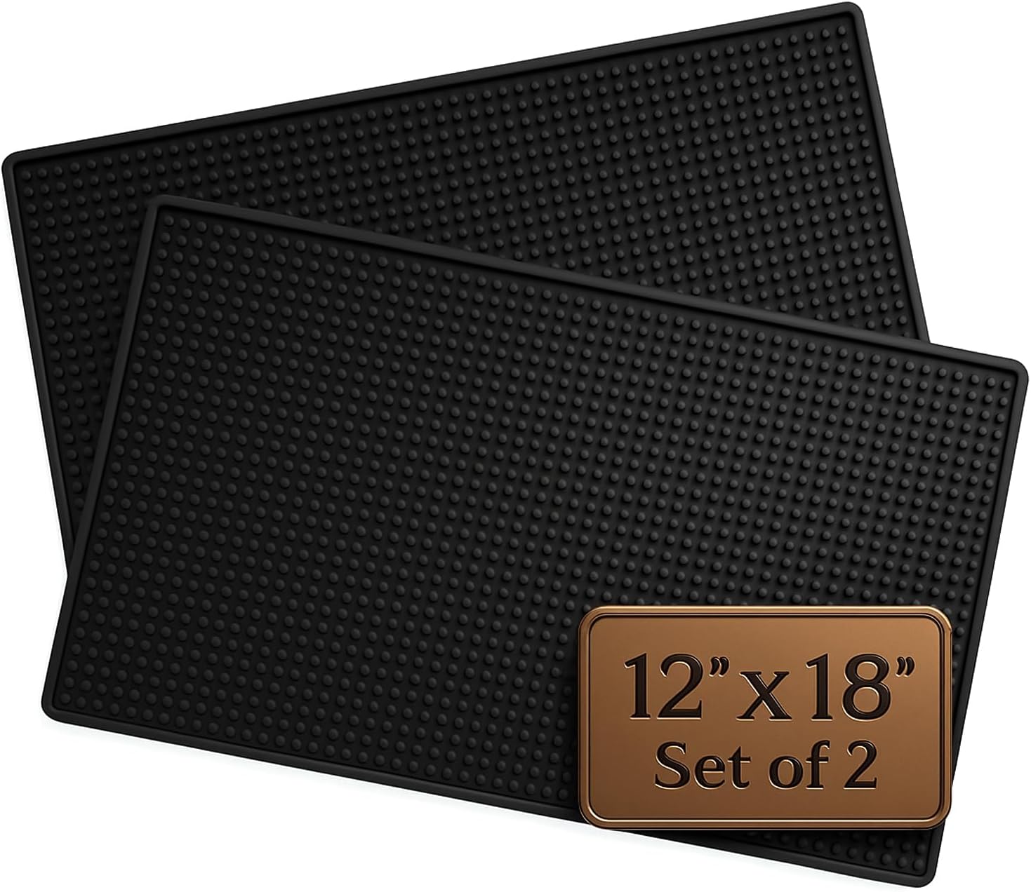 Amazon.com: Radical Impact Premium Rubber Bar Mat Pack of 2 18" X 12 ...