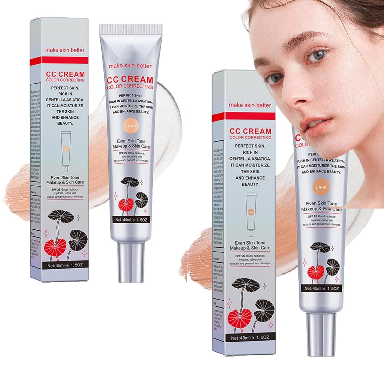 Korean Color Changing CC Cream, Rich in Centella Asiatica Color ...