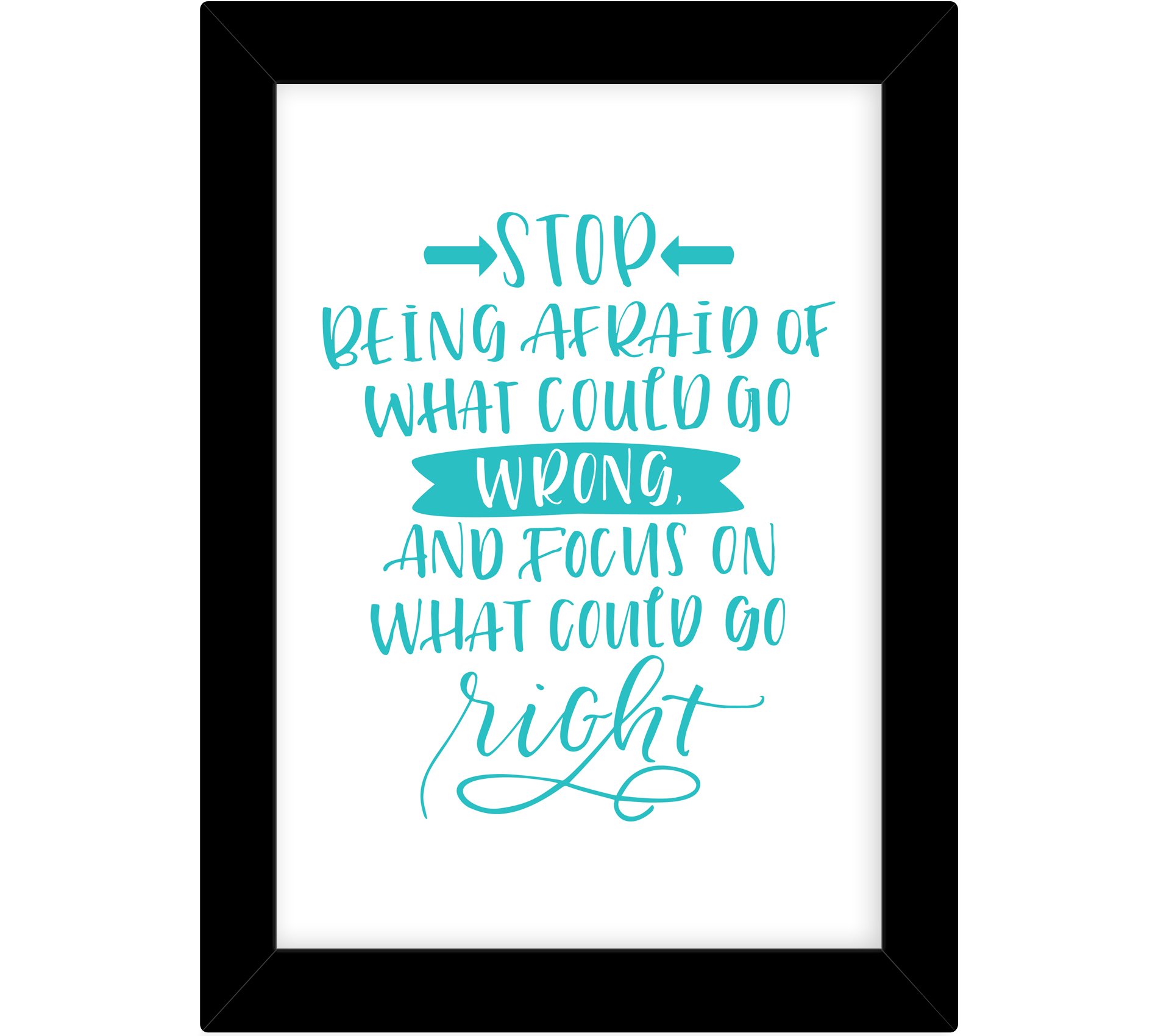 TIED RIBBONS Inspirational Quotes Wall Framed Motivational Quotes ...