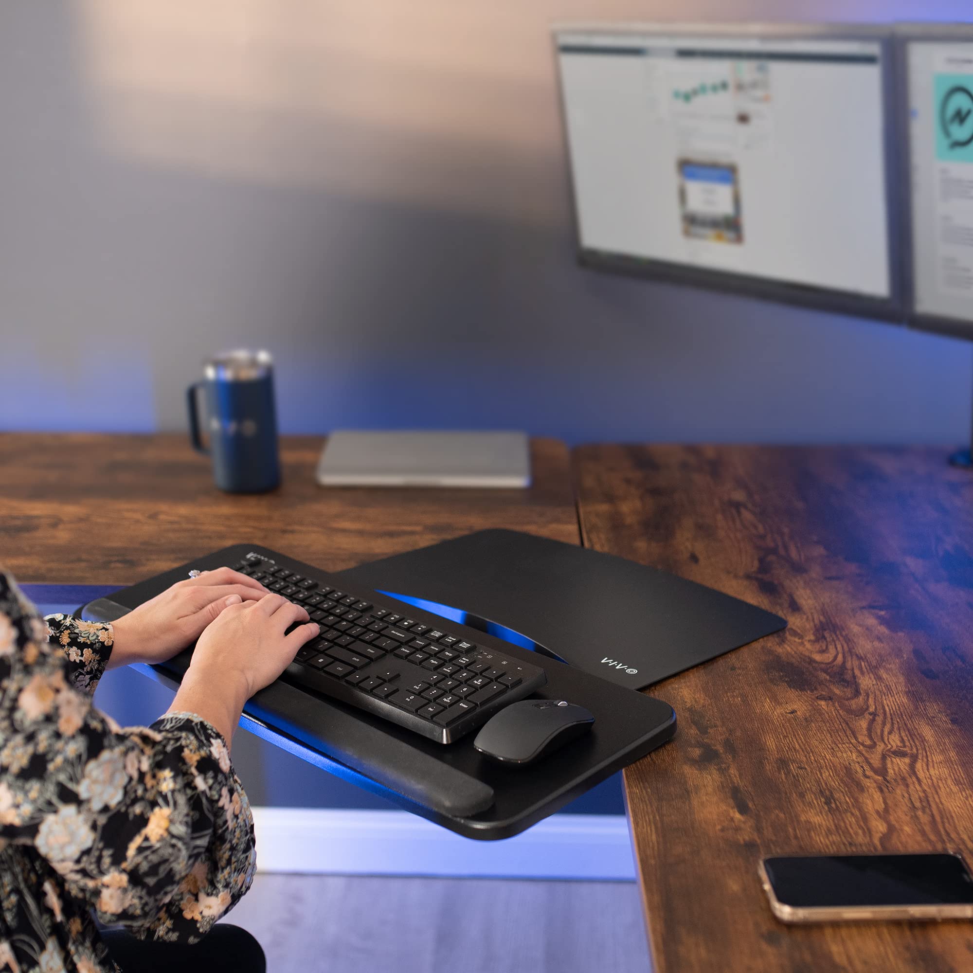 Snapklik.com : 17 Inch Curved Corner Desk Connector, Corner Desk Sleeve ...