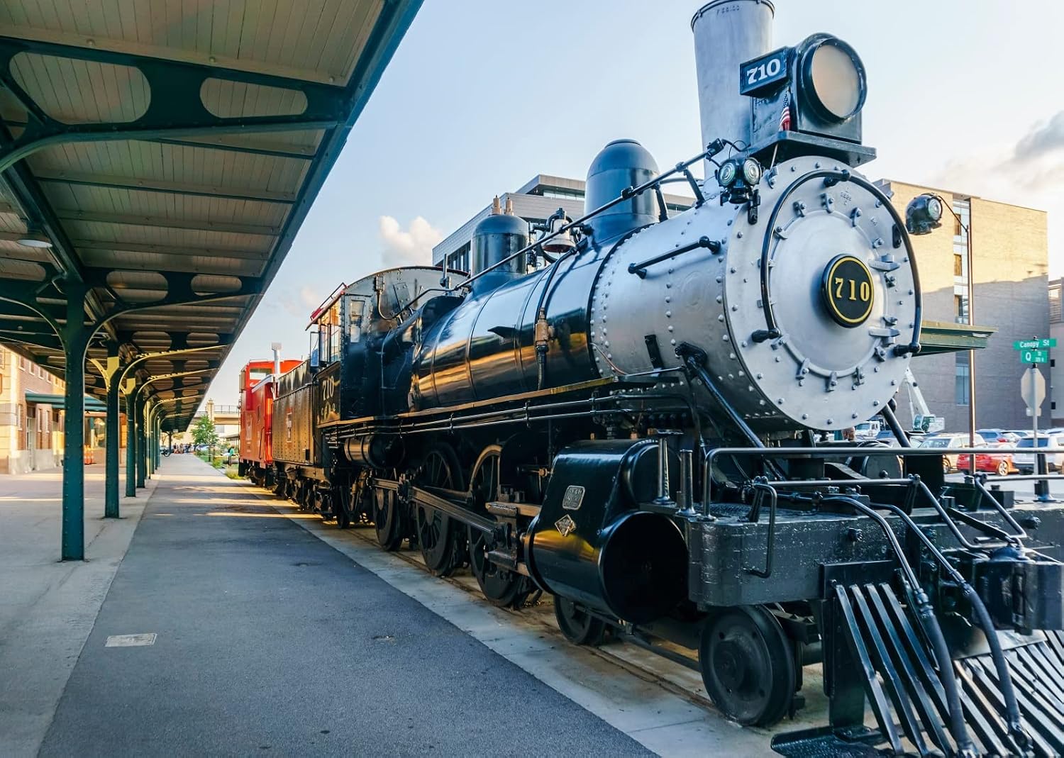 Amazon.com : BELECO 5x3ft Fabric Vintage Steam Locomotive Photography ...