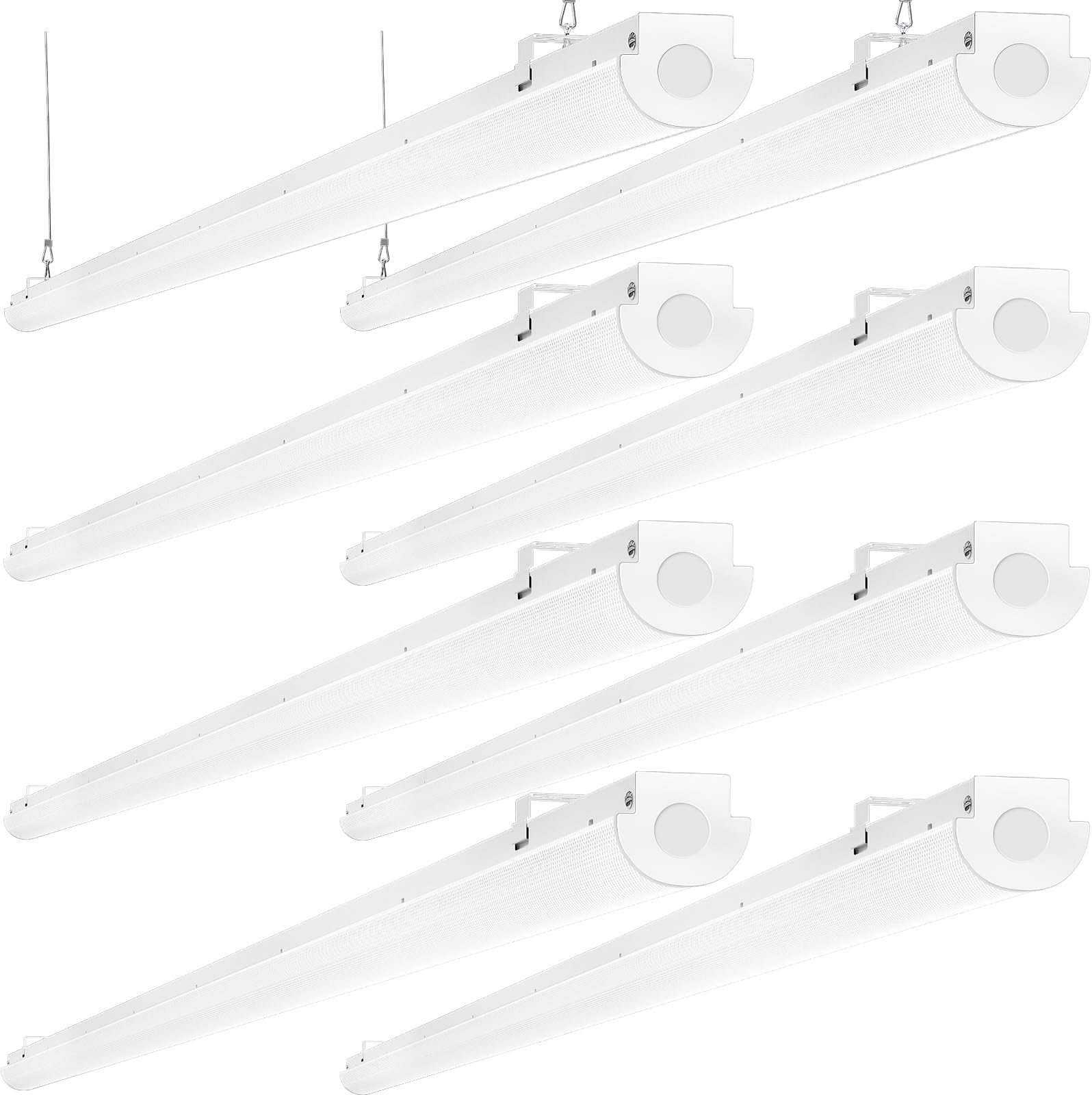 ANTLUX 8FT LED Shop Lights 110W [6-lamp T8 Fluorescent Equiv.], 12000LM ...