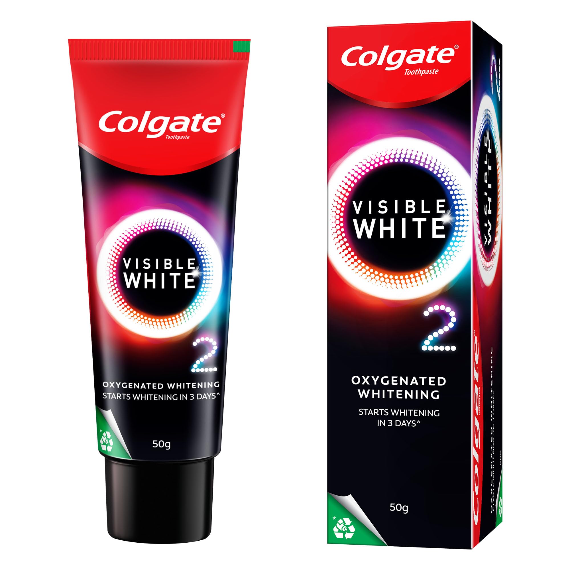 Buy Colgate Visible White O2, Teeth Whitening Toothpaste (50g) for ...