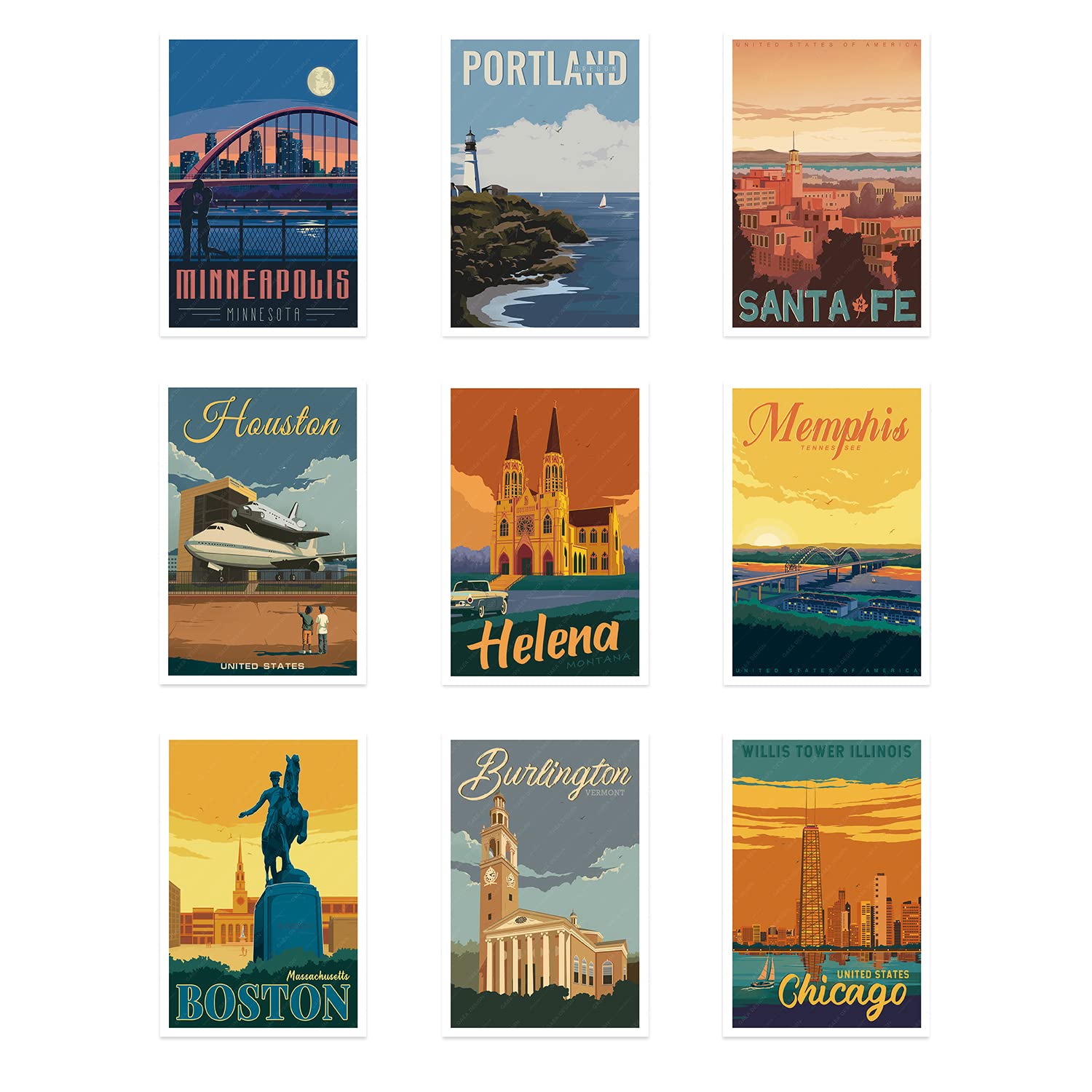 Vintage American Travel Postcards