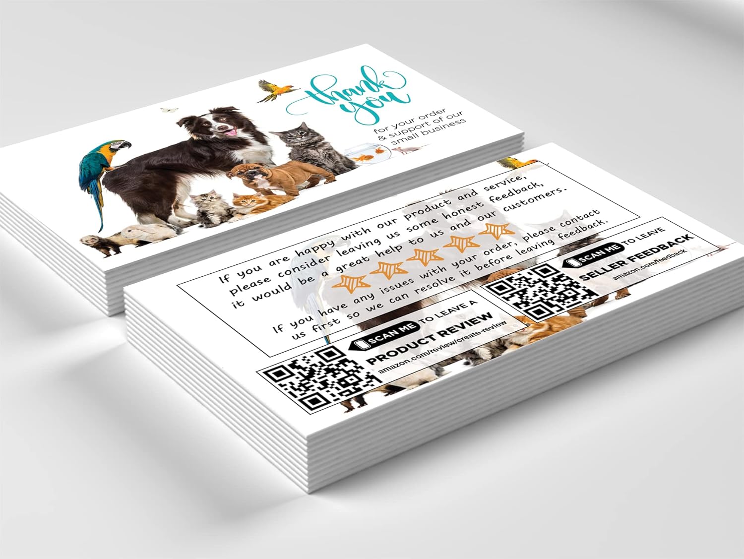 Kachy Design Tarjetas de agradecimiento por tu compra (2 x 3.5 pulgadas ...