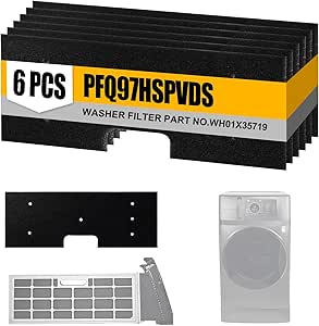 Amazon.com: iDeaZoo 6 Pack Lint Filter for GE Washer Dryer Combo, Hand ...