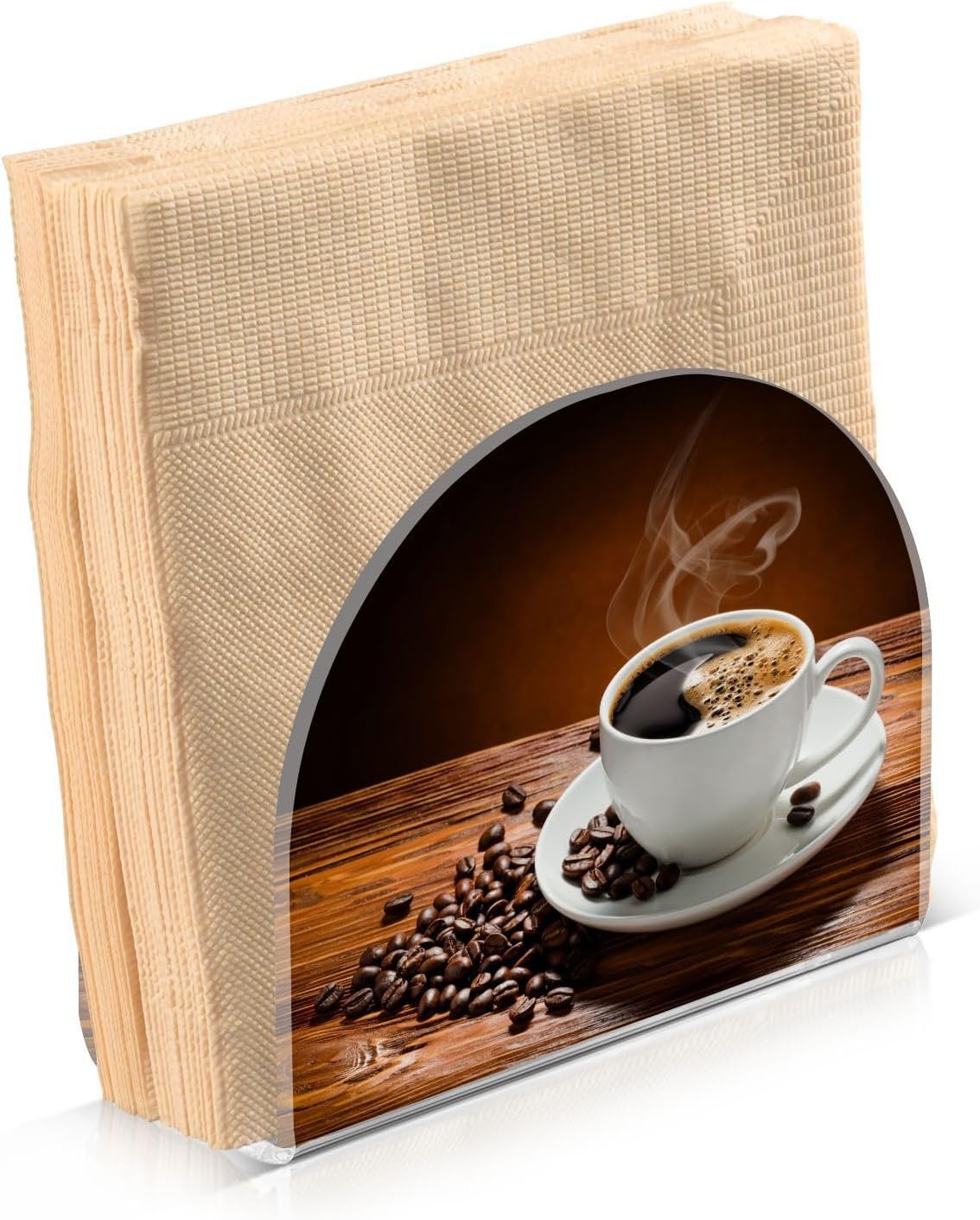 Amazon.com: susiyo Coffee Cup and Coffee Beans Napkin Holder Paper ...