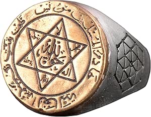 Amazon.com: KAMBO Anillo de estrella de David, anillo de plata de ley ...