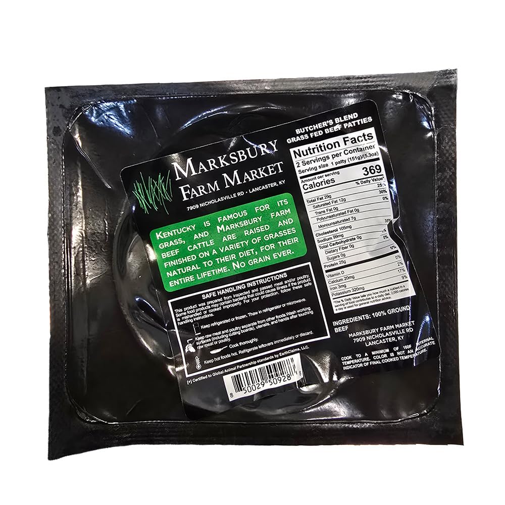 Amazon.com: Marksbury Farm Market, Beef Ground Patties Butcher Blend ...