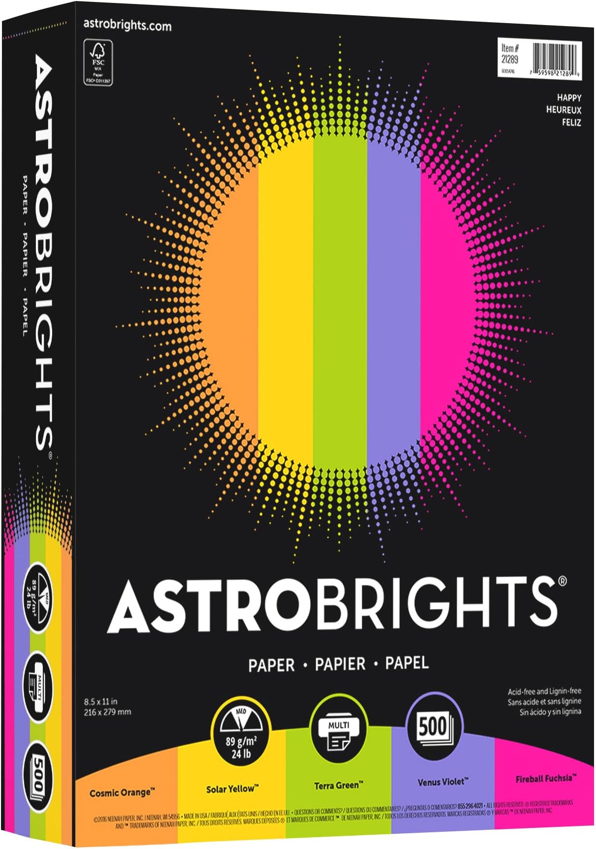 Amazon.com : Bocotous Size A4 Colored Printer Paper Copy Paper Craft ...