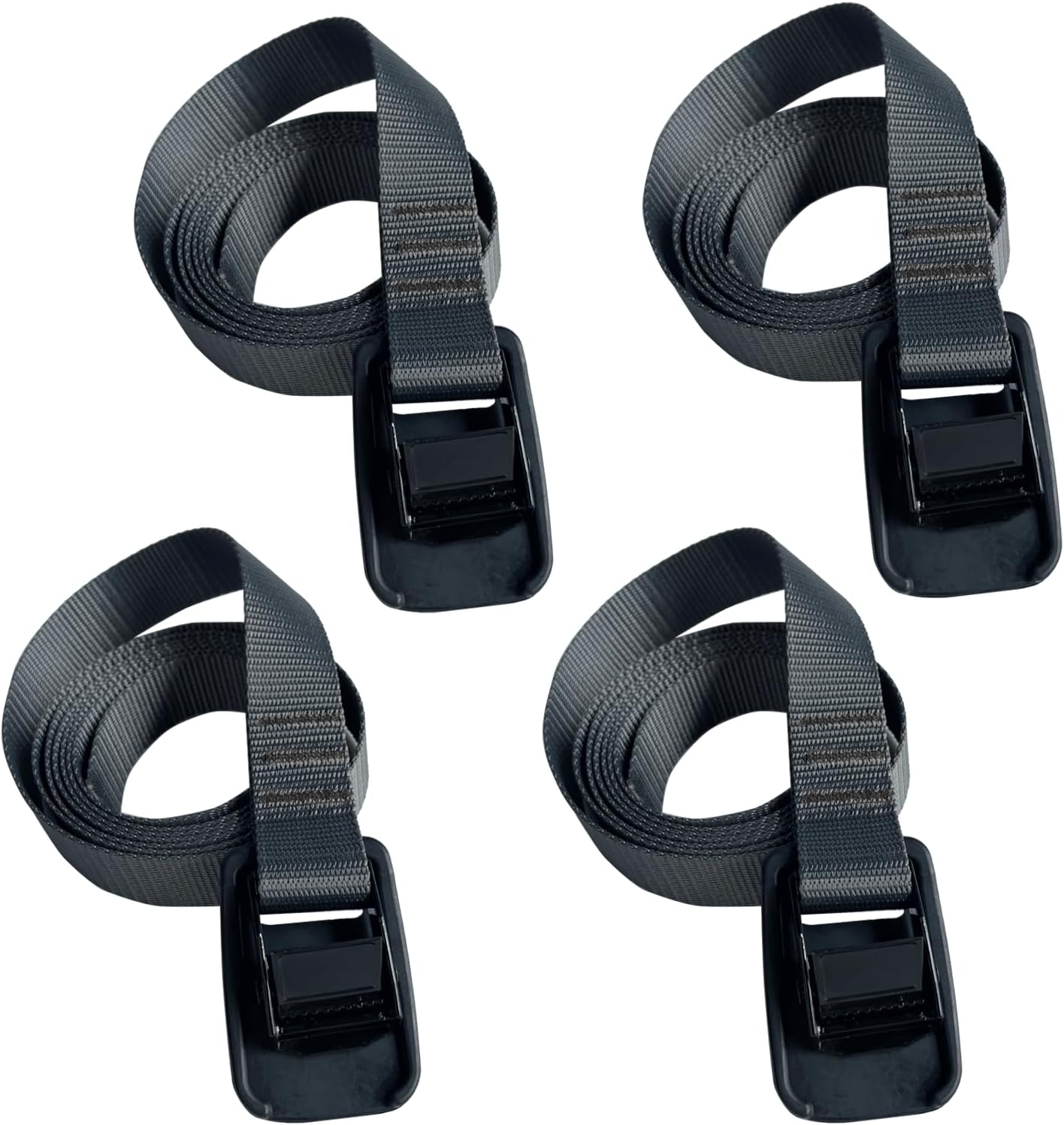 Amazon.com: MAGARROW Lashing Straps with Cam Buckle Black (Grey (4-Pack ...