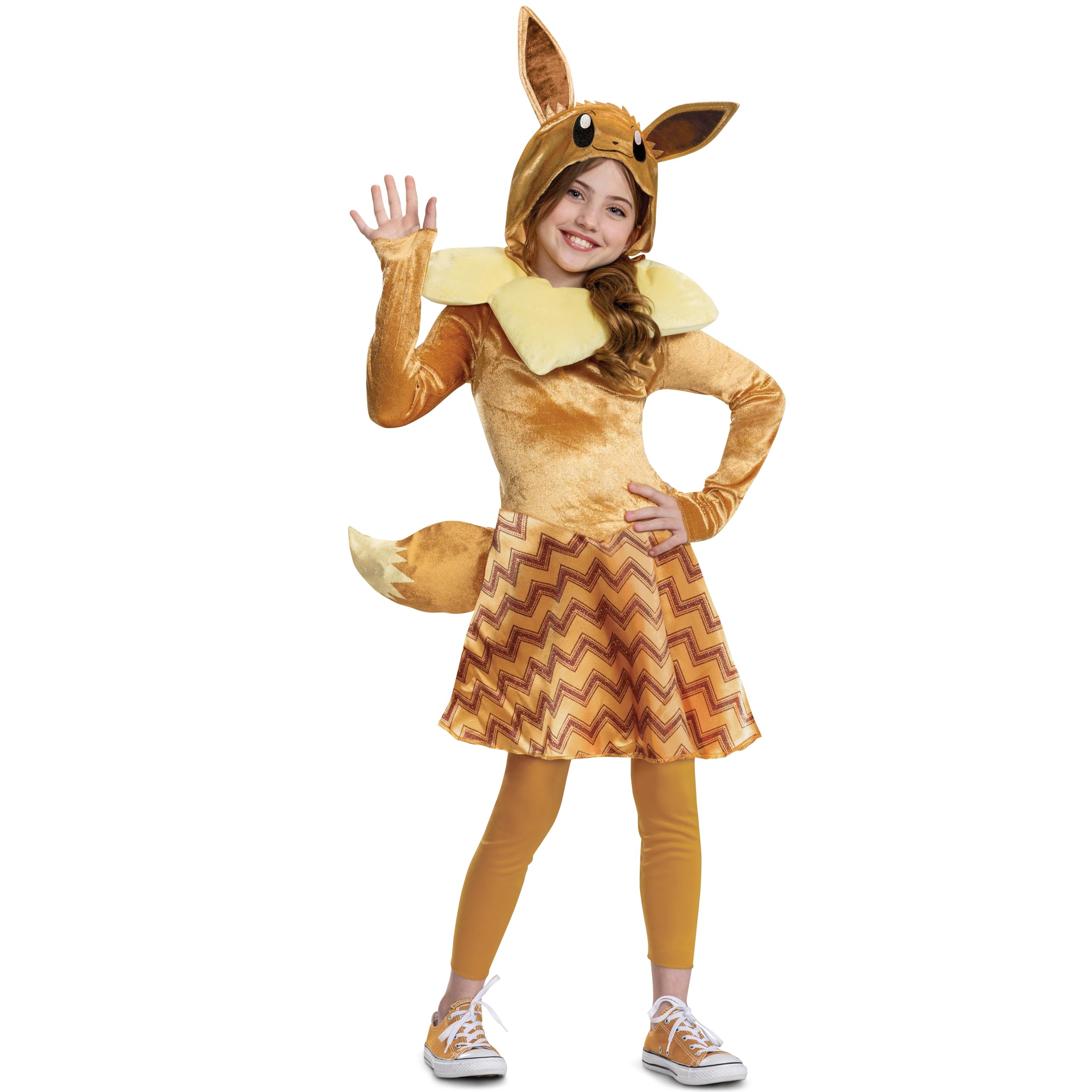 Snapklik.com : Deluxe Girls Pokemon Eevee Hooded Costume