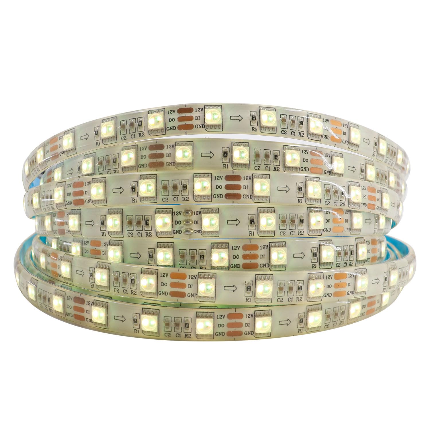 Snapklik.com : RGBW Warm White SK6812 Addressable LED Strip DC12V 16 ...