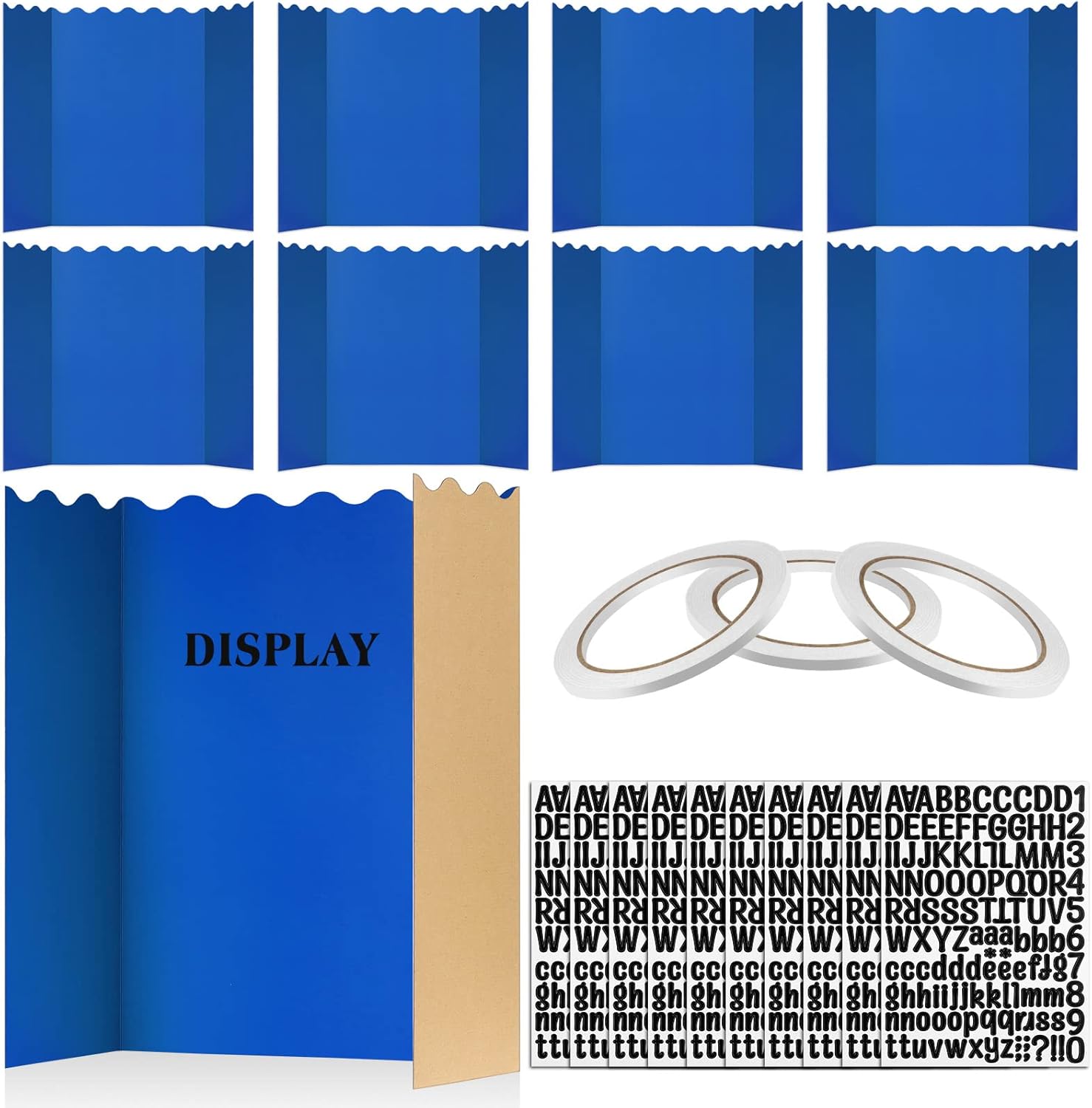 Amazon.com : 10 Pack Presentation Board Trifold Poster Board Tri Fold ...