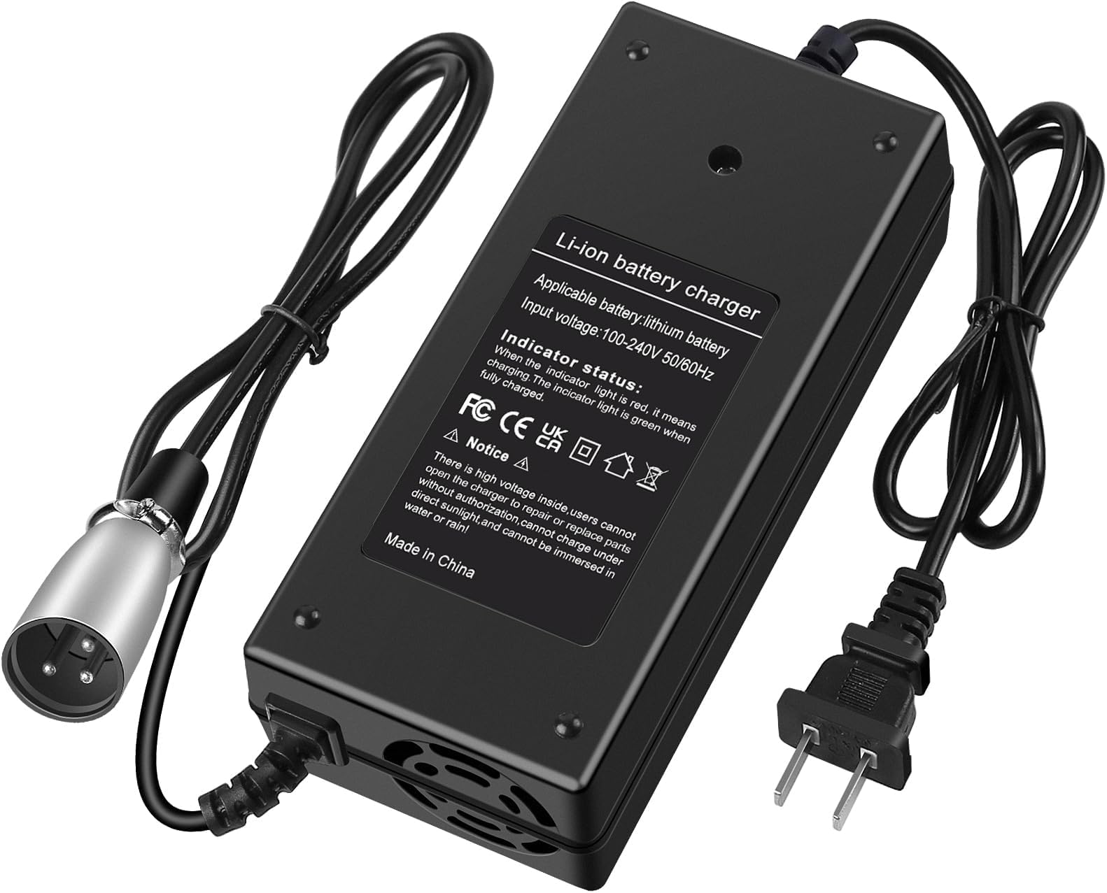 Amazon.com: 24V(Max 29.4V) 2A Scooter Battery 3-Pin XLR Charger for Go ...