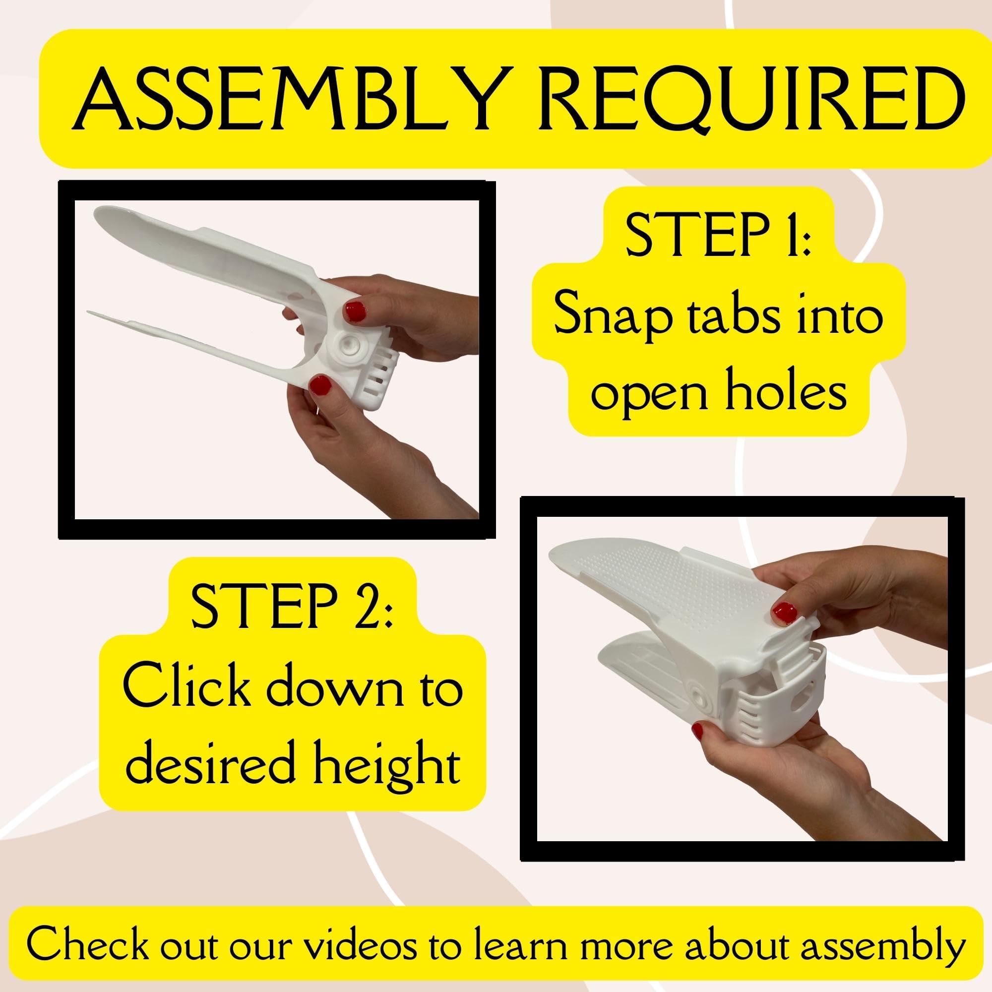 Adjustable Shoe Stackers [20PK] - Dorm Organization - Double Deck Shoe ...