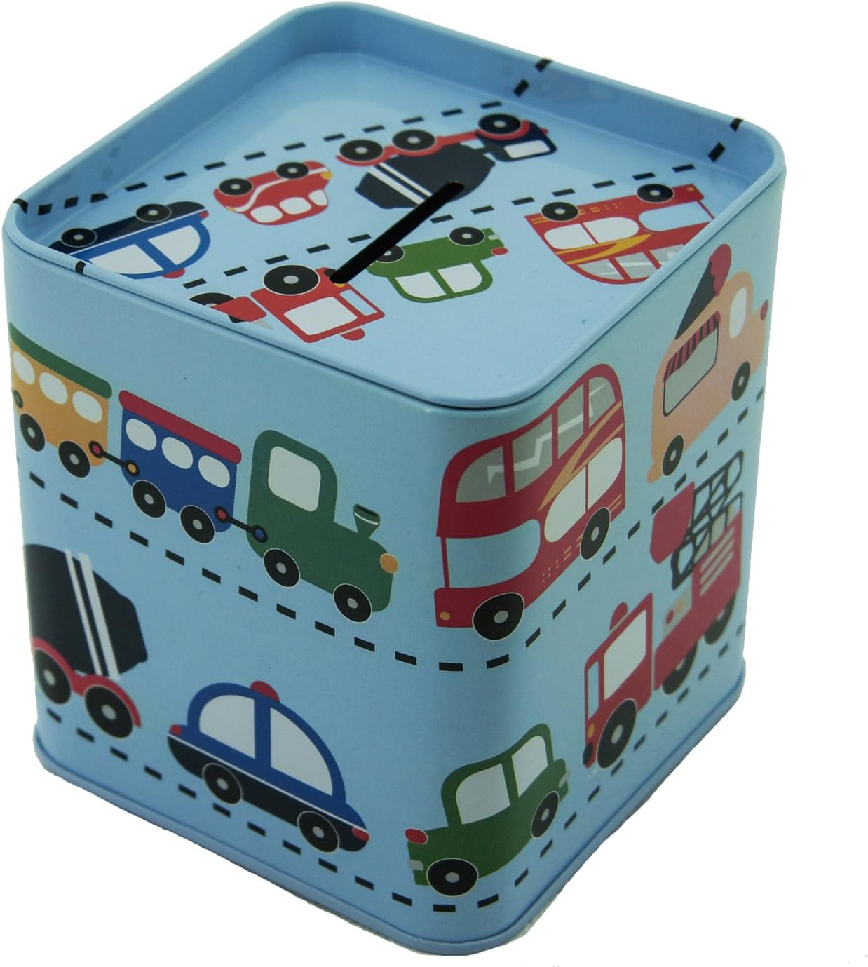 Bobble Art Tin Traffic / Vehicle / Car Themed Money Box. Ideal Truck ...