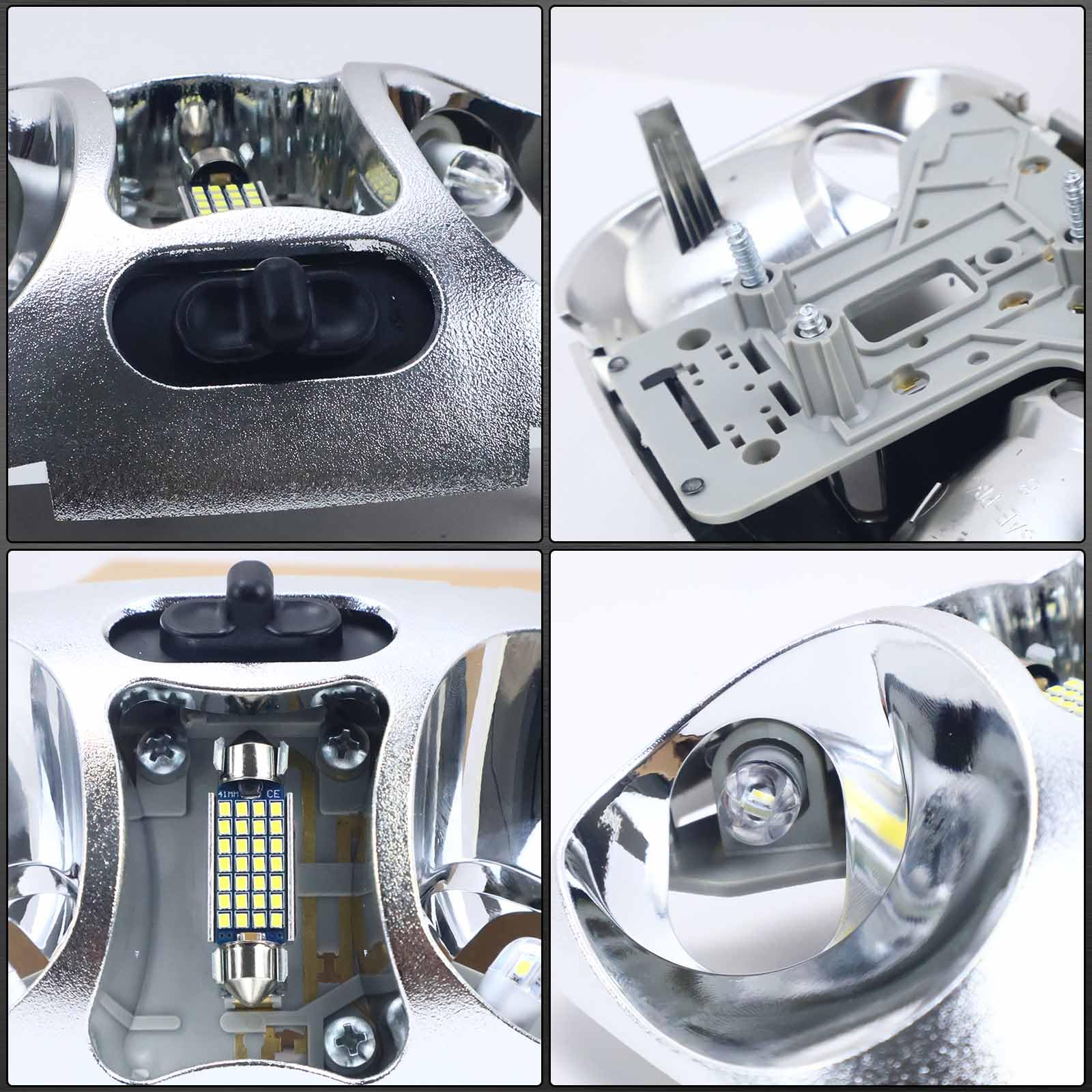 Snapklik.com : F37Z-13776-B Upgrade LED Cab Map Lamp Assembly Fit For ...