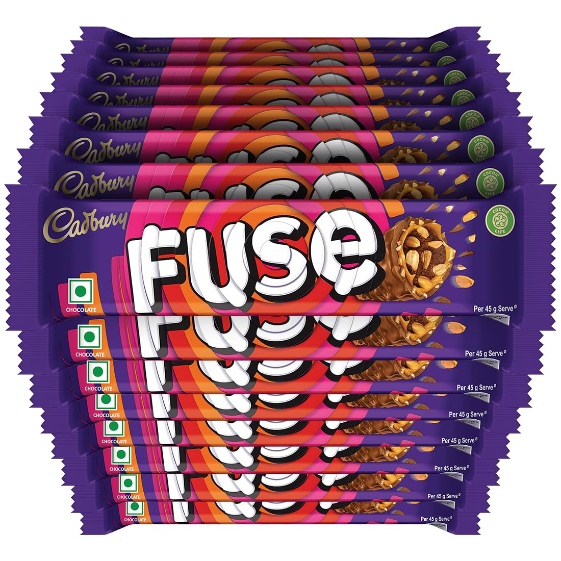 Cadbury Fuse Chocolate Bar, 50 G (Pack of 15) - 750 Gm : Amazon.in ...
