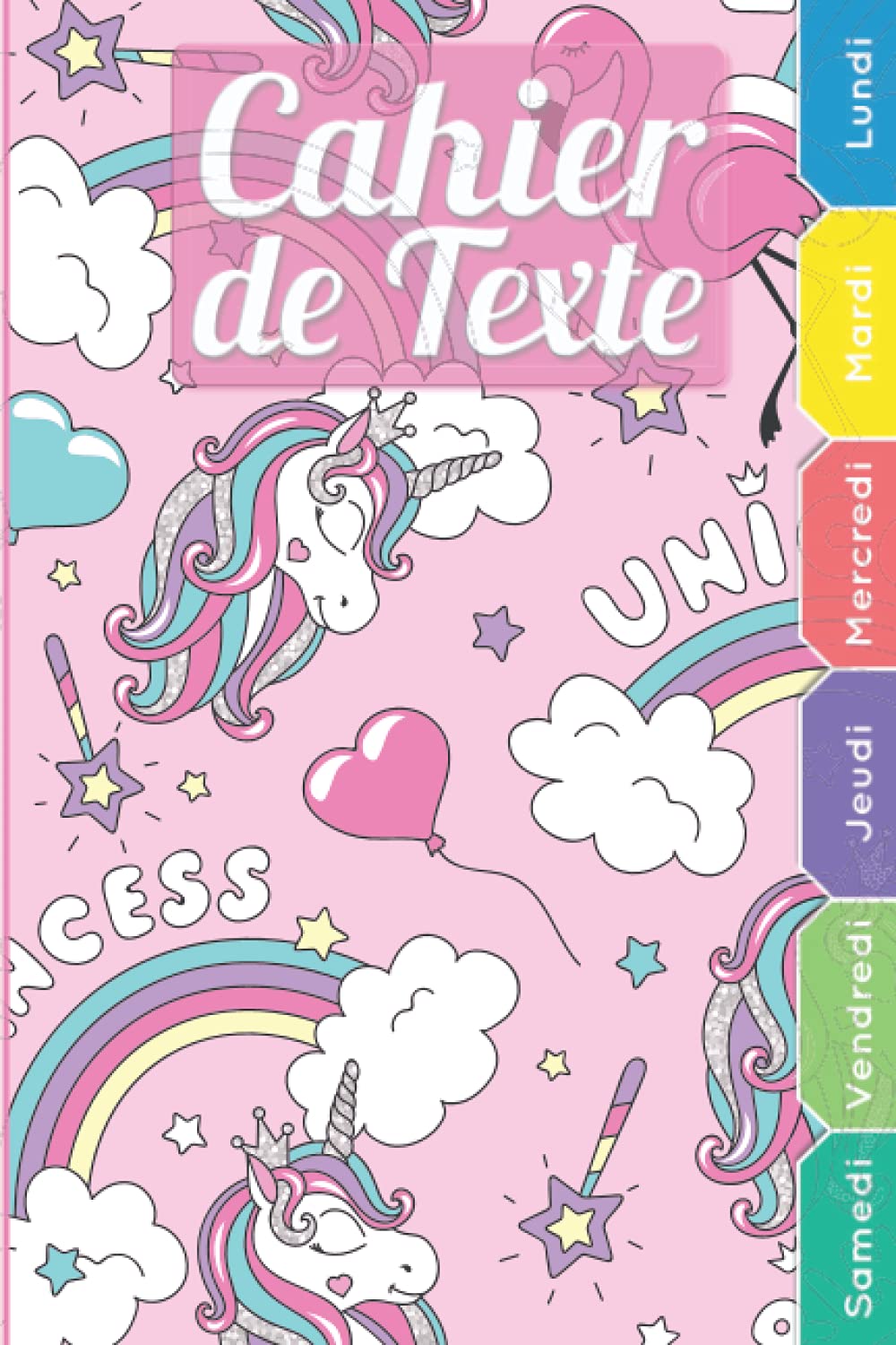 Buy Cahier de texte Licorne: Cahier de texte 2021 2022 Fille Licorne ...